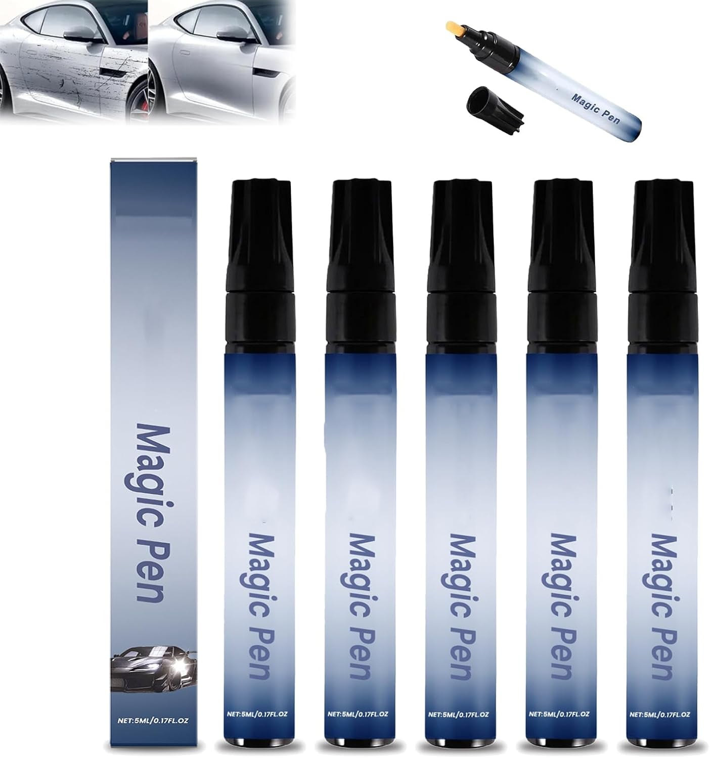 Magic Car Scratch Removal Pen, Professional Repair Solution for All ...
