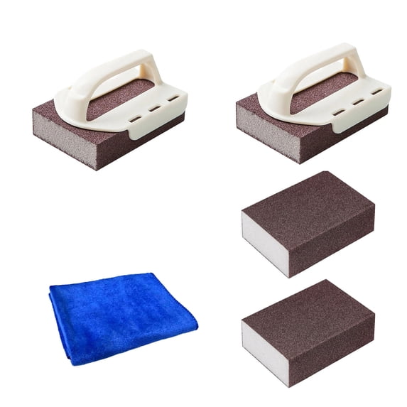 Magic Carborundum Sponge with 2 Handles and a cloth Rust Foam Cleaning ...