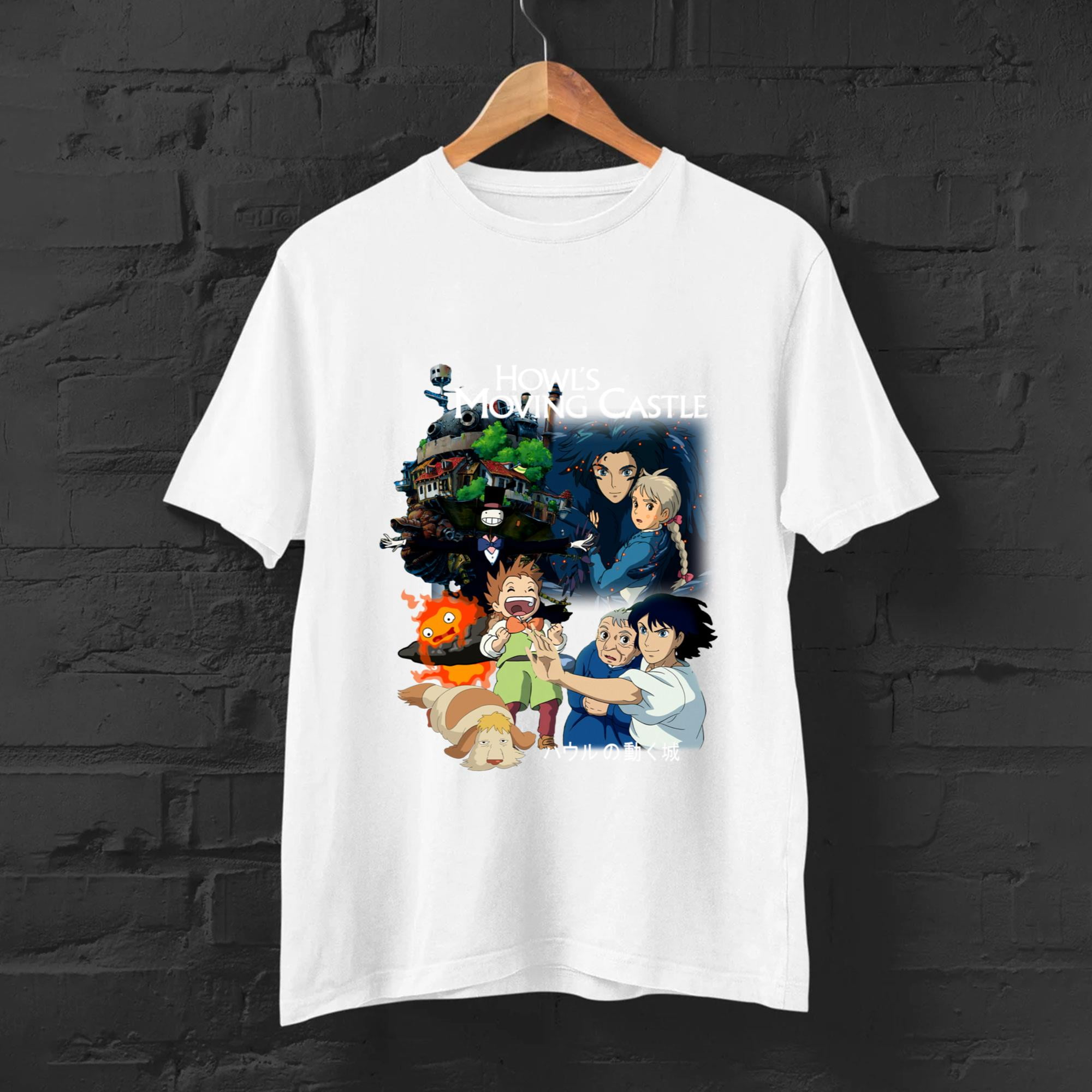 Magic Castle Graphic Shirt, Enchanted Character Shirt, Fire Spirit Apparel, Animated Film ...