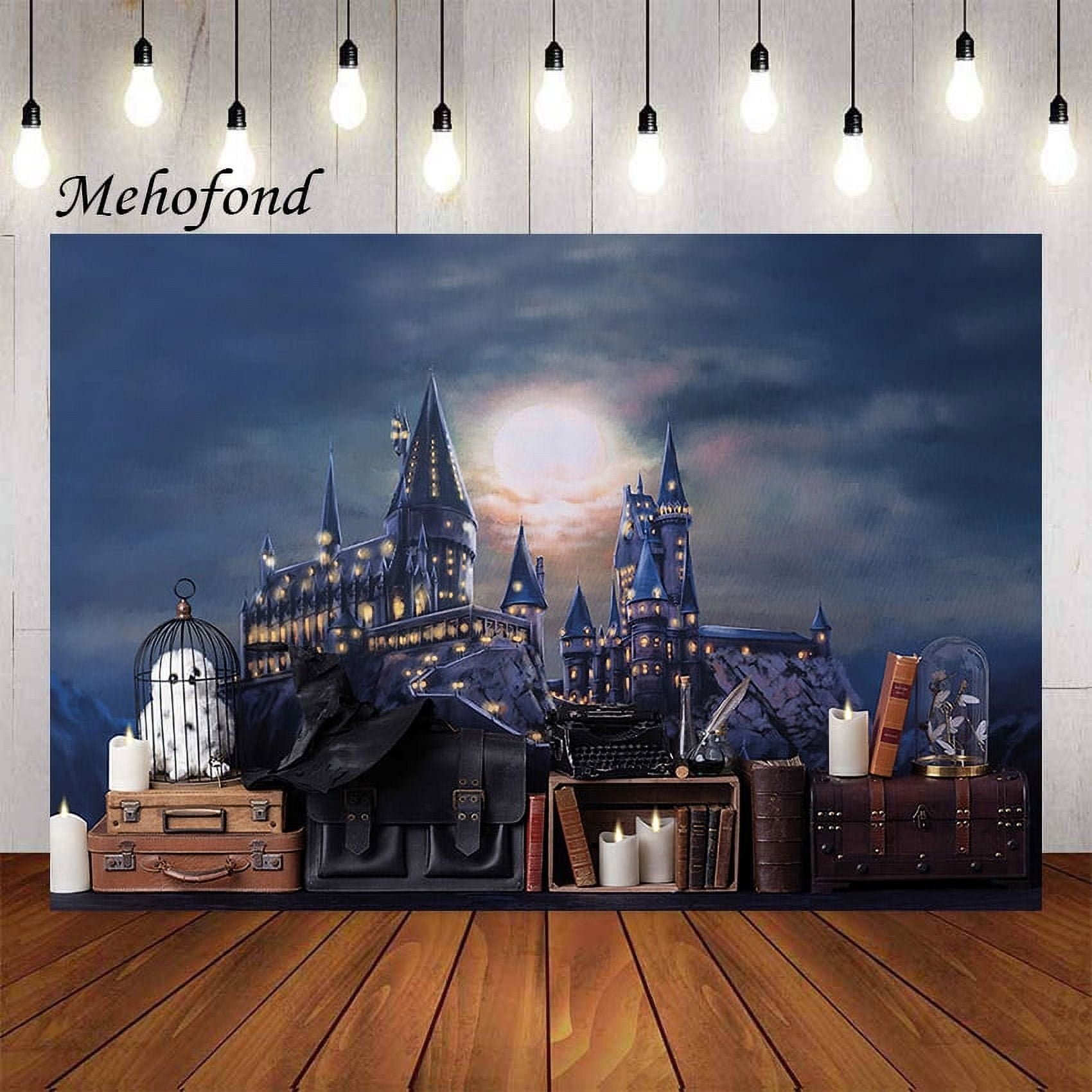 Magic Castle School Night Moon Kid Birthday Party Cake Smash Portrait r ...