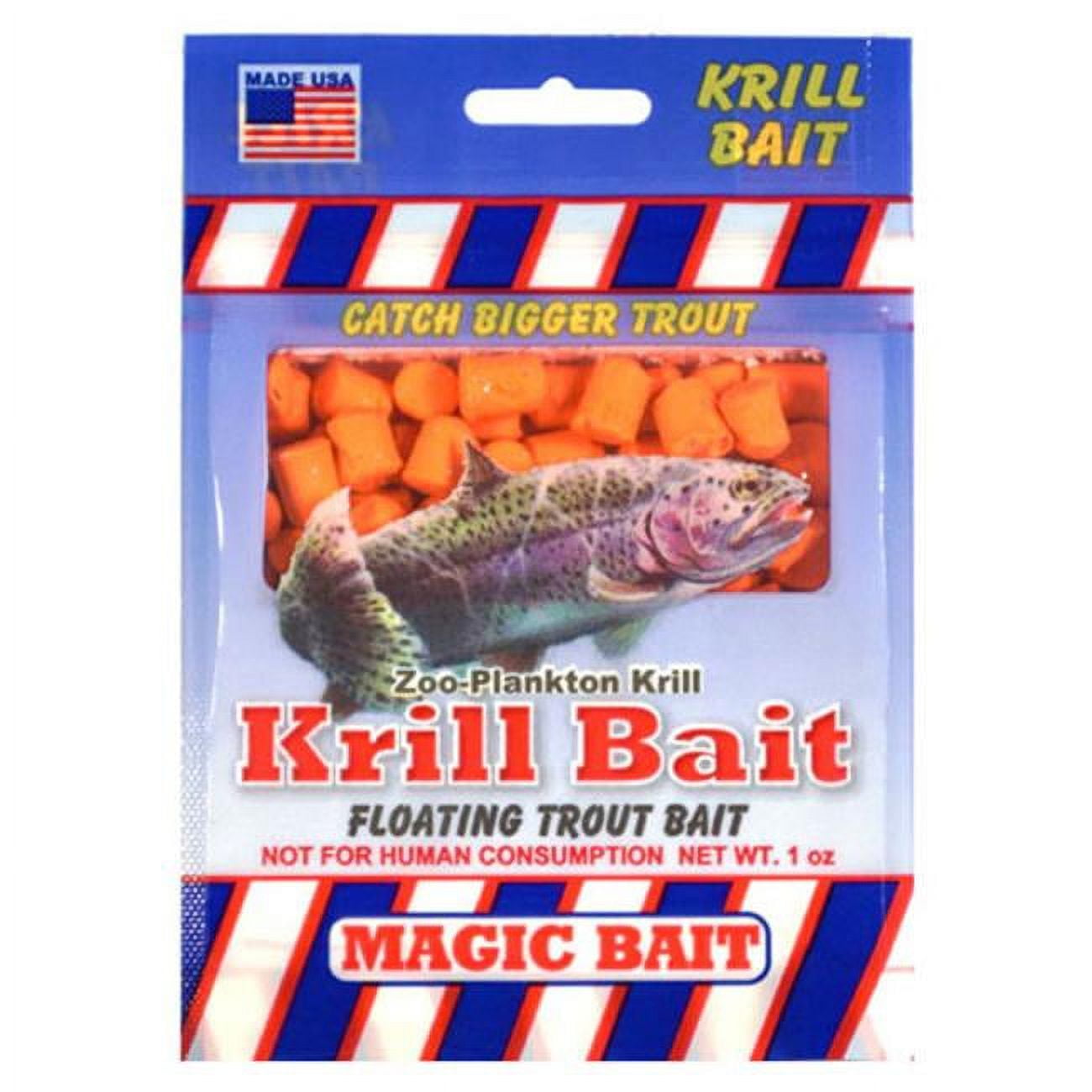 Magic Catfish Bait 1 oz Floating Krill Trout Bait - Orange - Walmart.com