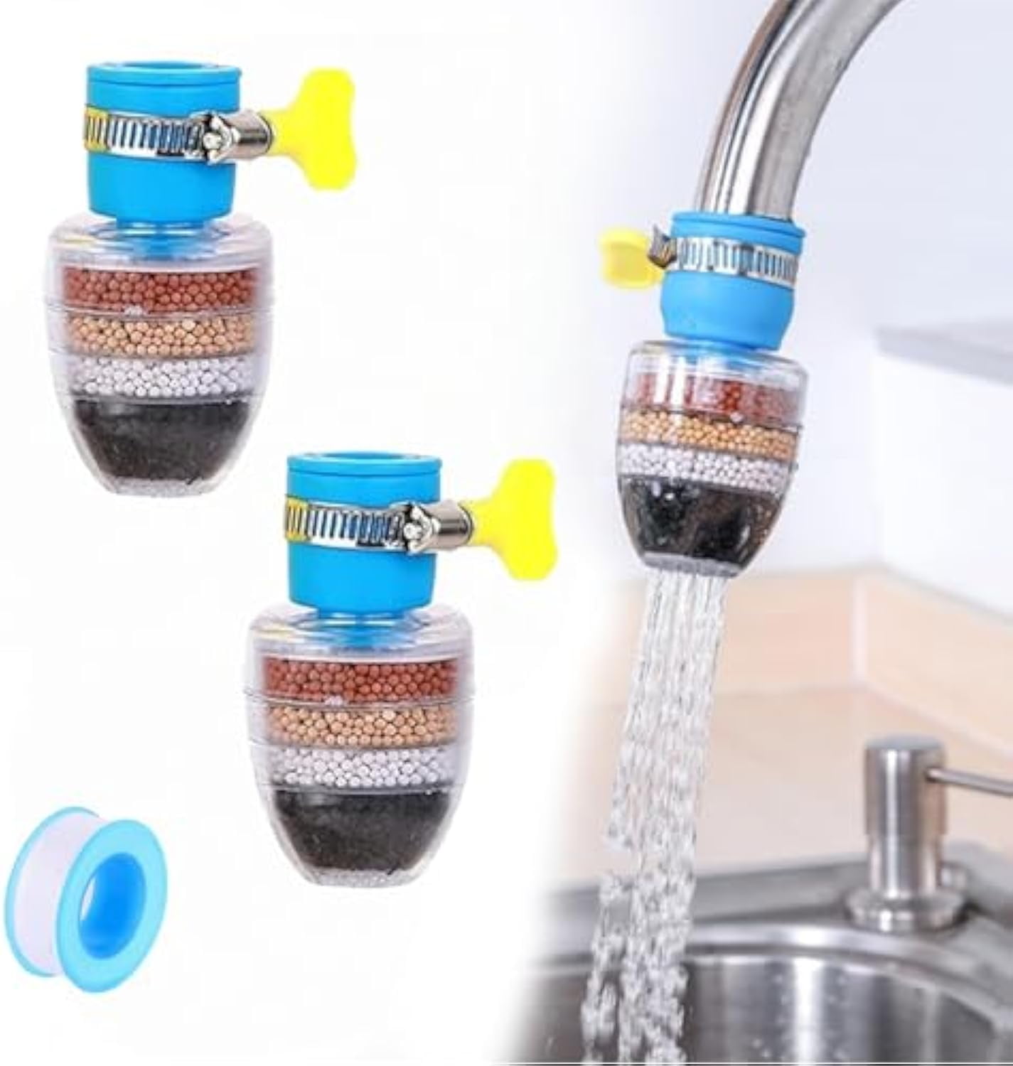 Magic Charcoal Water Filter, 6 Layer Cartridge Activated Carbon Filters ...