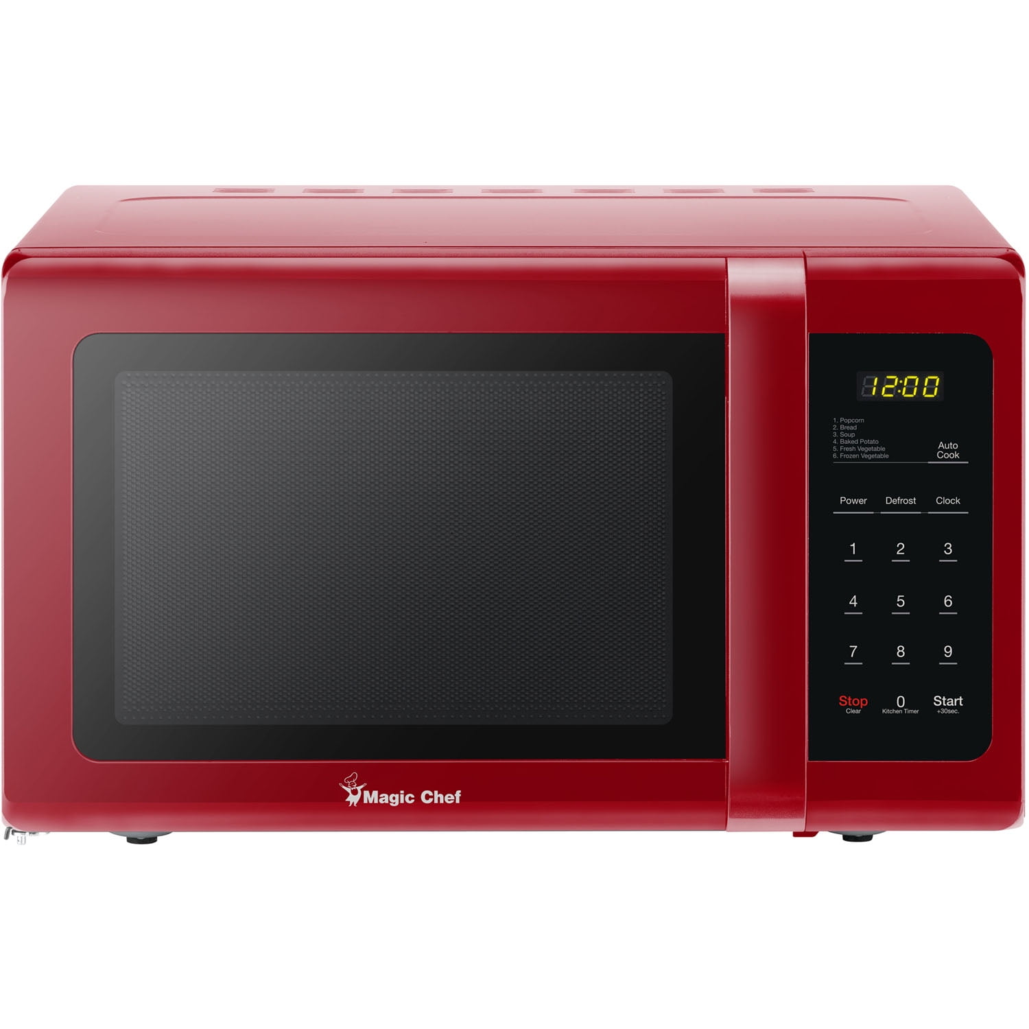 Magic Chef 0.9 Cu. Ft. 900W Countertop Microwave Oven in Red - Walmart.com