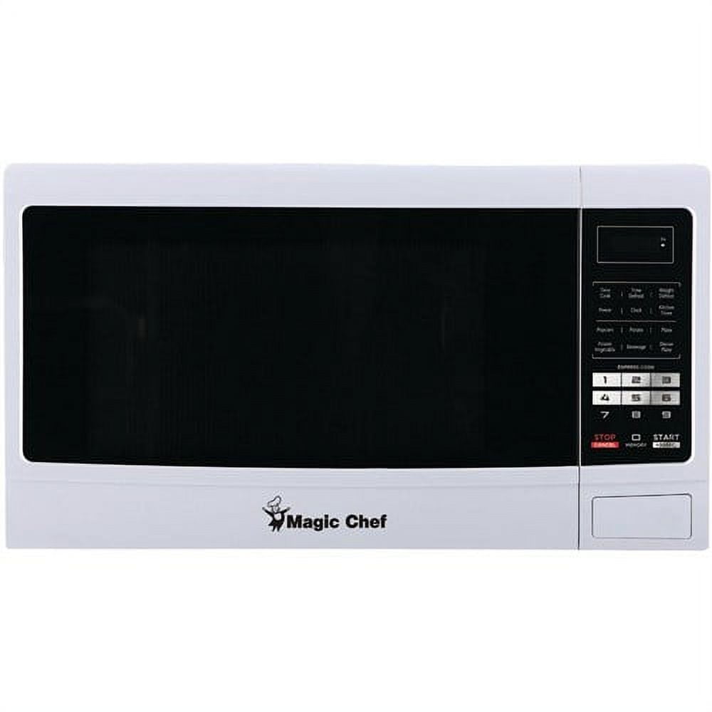 Magic Chef 1.6 cu. ft. 1100-Watt Countertop Microwave Oven - White ...