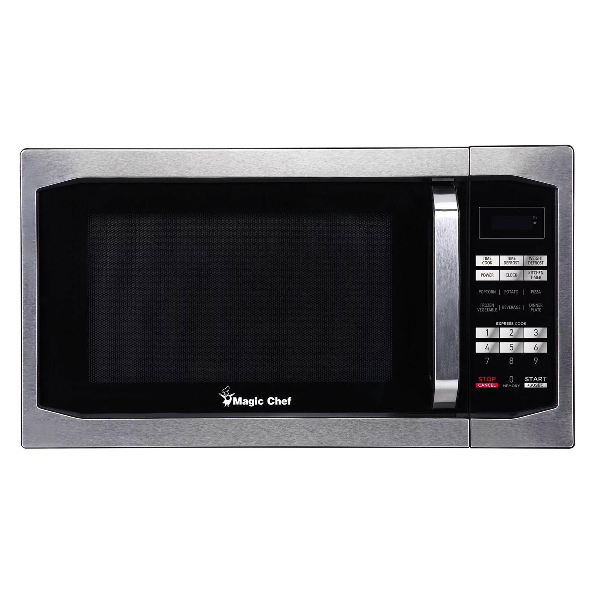 Open Box Magic Chef 1100 Watt 1.6 Cubic Feet Digital Microwave ...