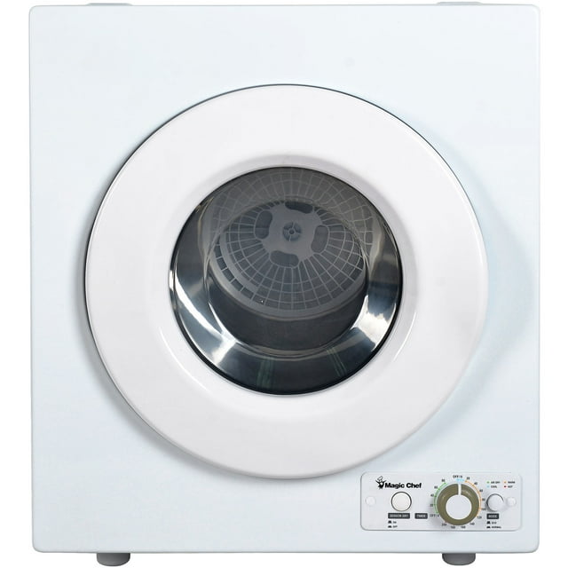 Magic Chef 2.6 Cu.ft Electric Dryer, White, Size: 17.5Dx27.5Hx23.6L, 48 ...
