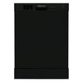 Magic Chef 24 in. Black Front Control Built-in Stainless Steel Tall Tub ...
