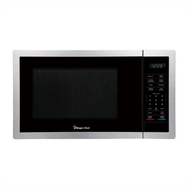 Open Box Magic Chef 0.7 Cubic Feet 700 Watt Retro Countertop Microwave ...