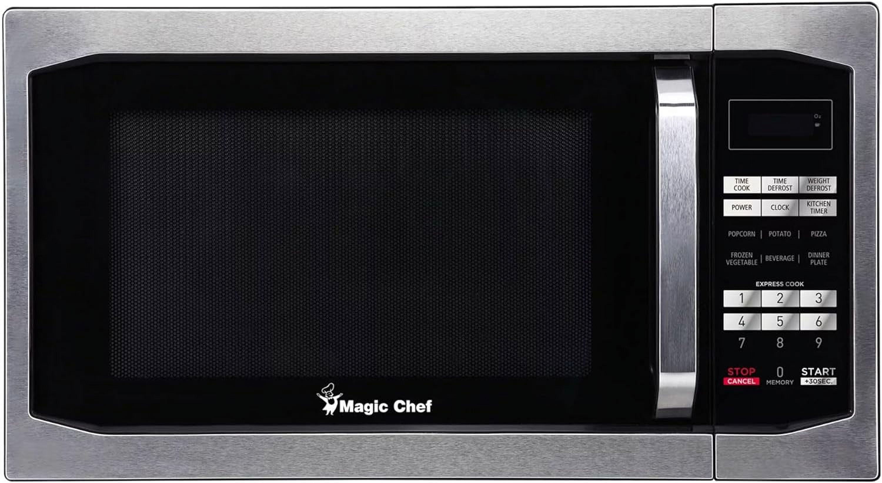 Magic Chef Countertop Microwave Oven, Small and Compact, 1100 Watt, 1.6 ...