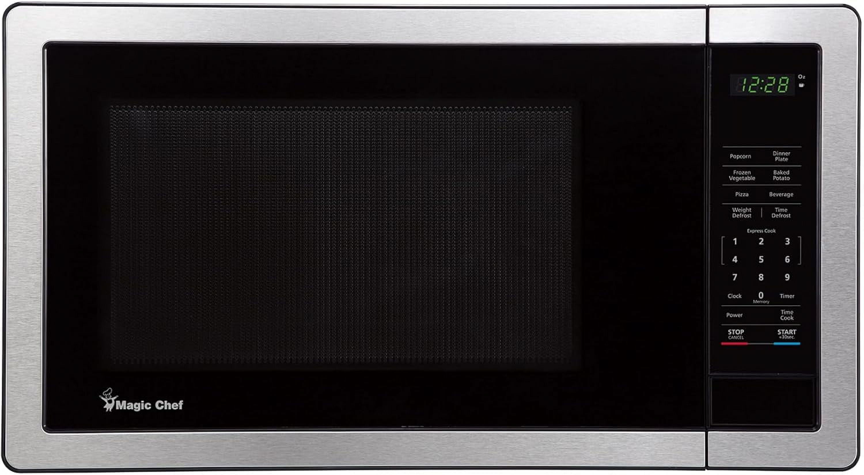 Magic Chef Countertop Microwave Oven, Small and Compact, 1100 Watt, 1.6 ...