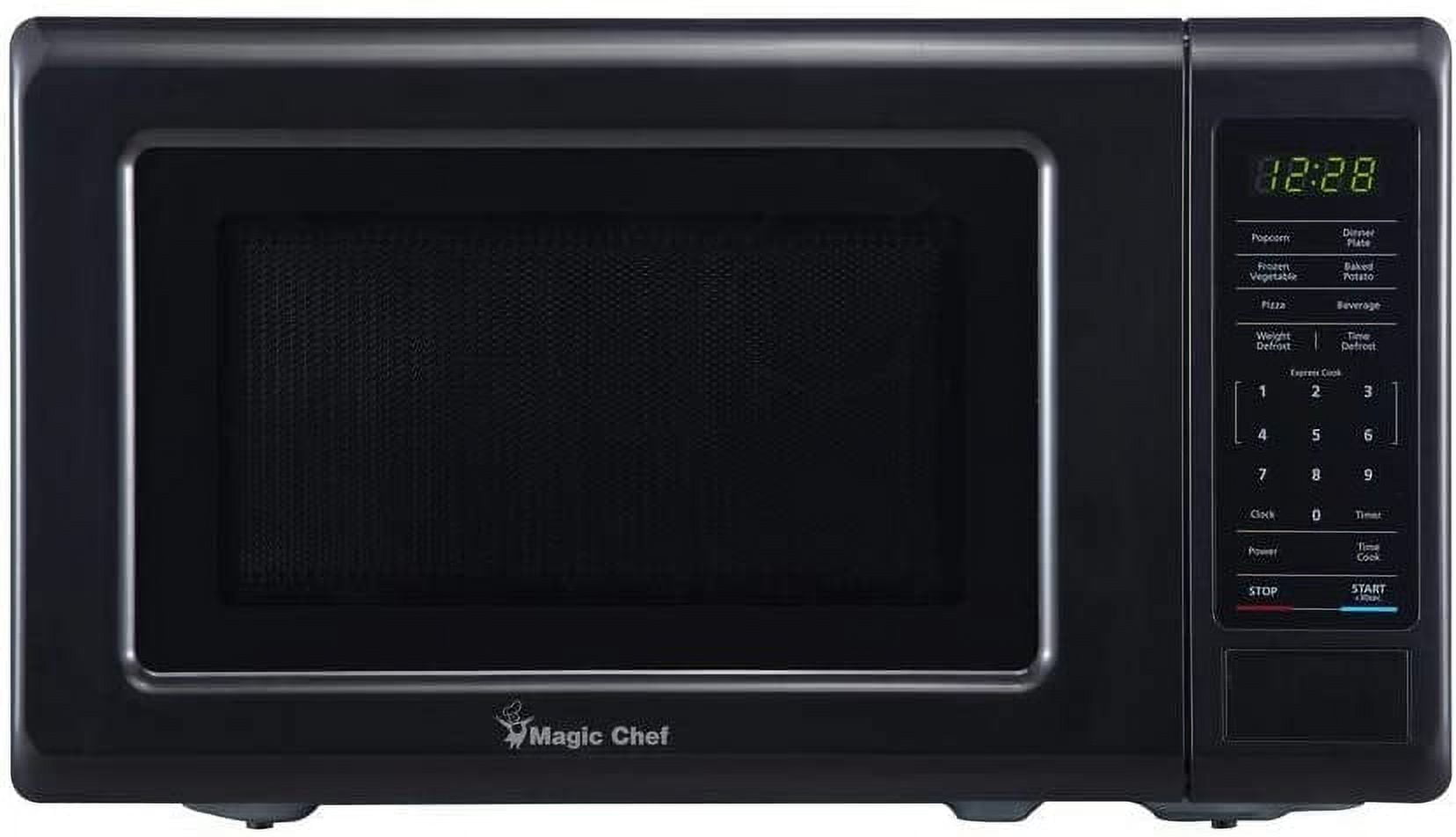 Magic Chef 700-Watt Countertop Microwave, Compact Design, in Black/Gray ...