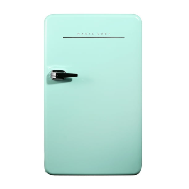 Magic Chef 3.2 cu. ft. Retro Mini Refrigerator in Mint Green, without ...