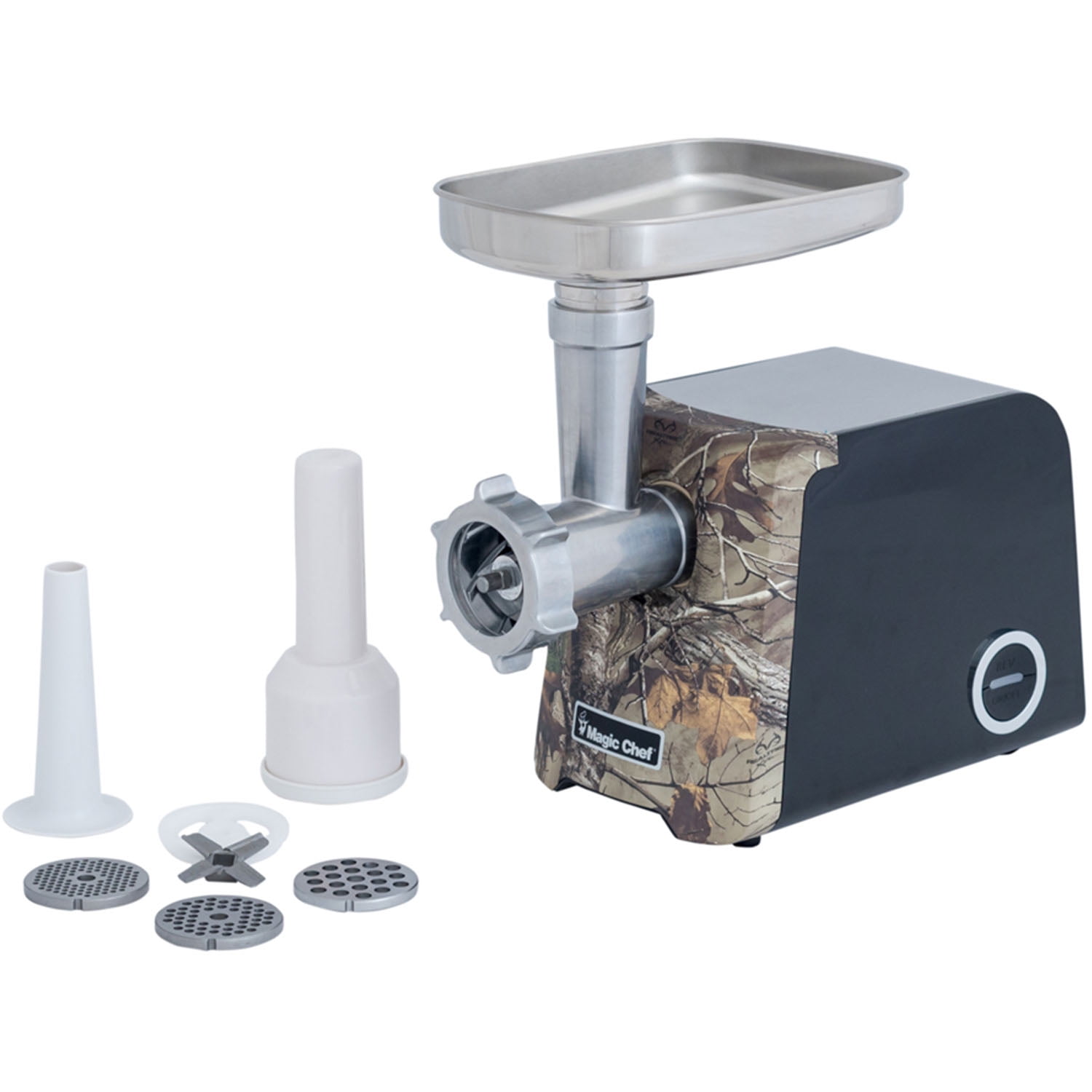 Magic Chef Meat Grinder with Sausage Maker and Authentic Realtree Xtra ...