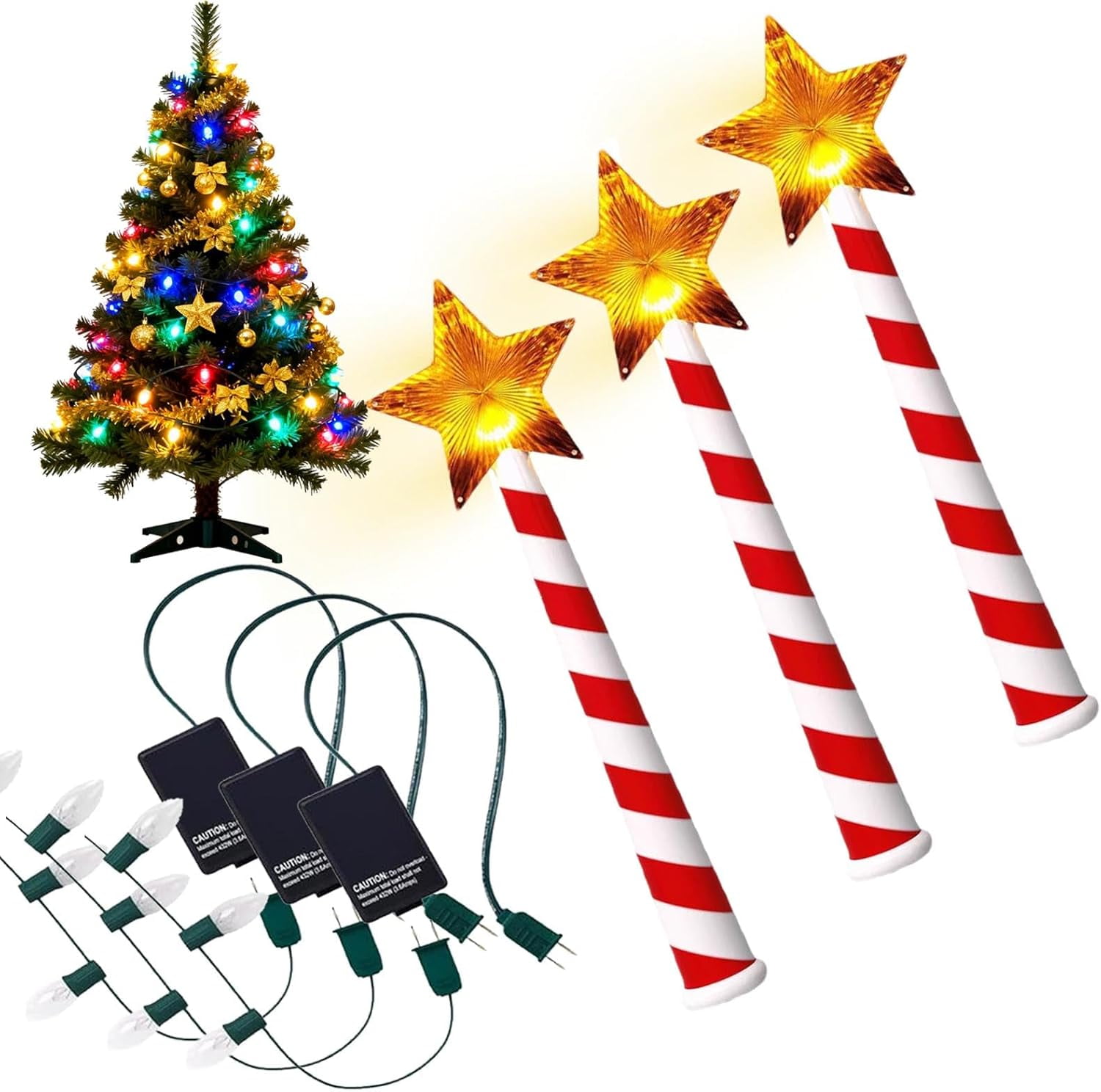 Magic Christmas Light Wand Wireless Magic Remote Wand Switch Kit with ...