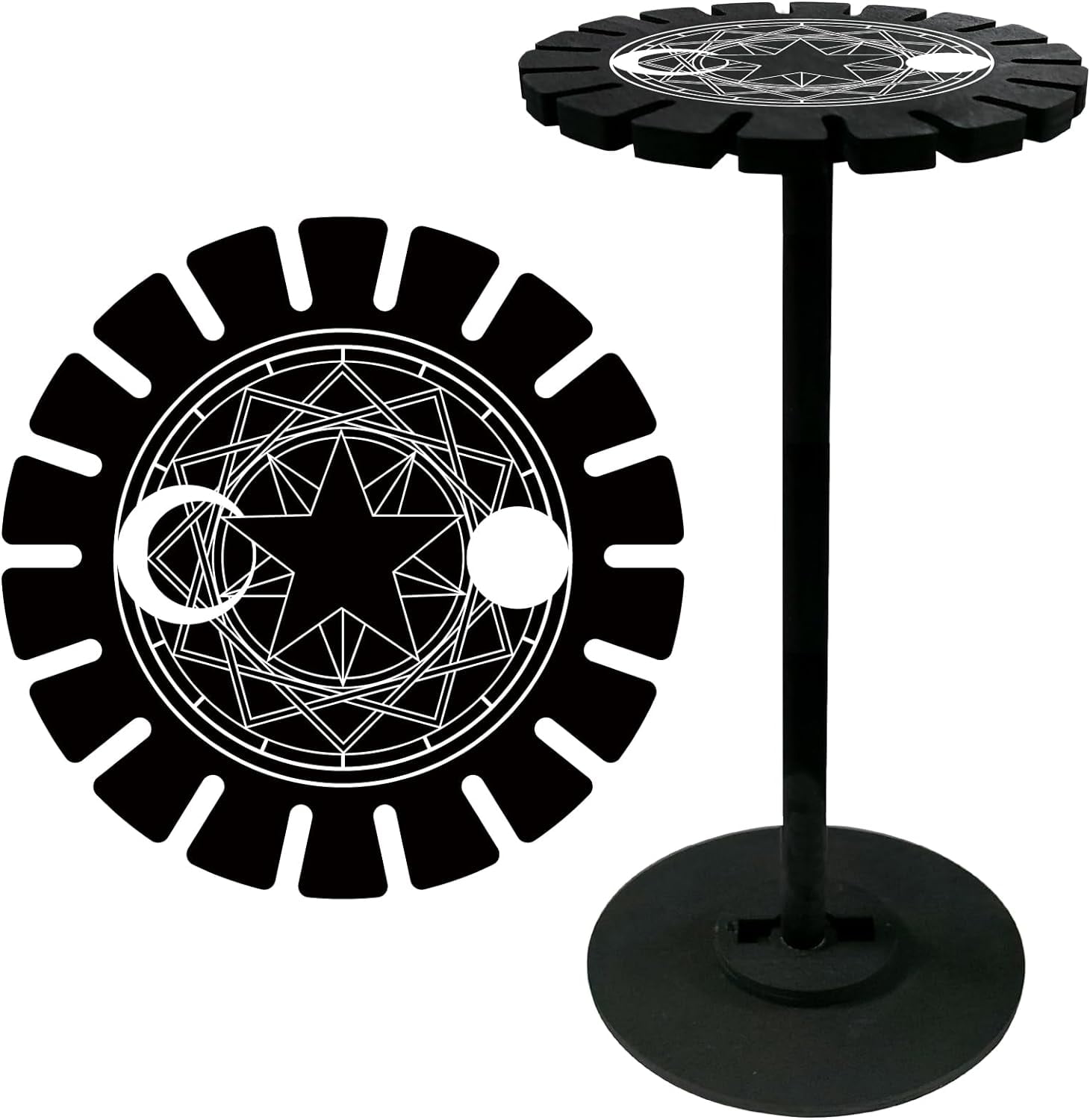 Magic Circle Pendulum Holder Divination Dowsing Wheel Black Display ...