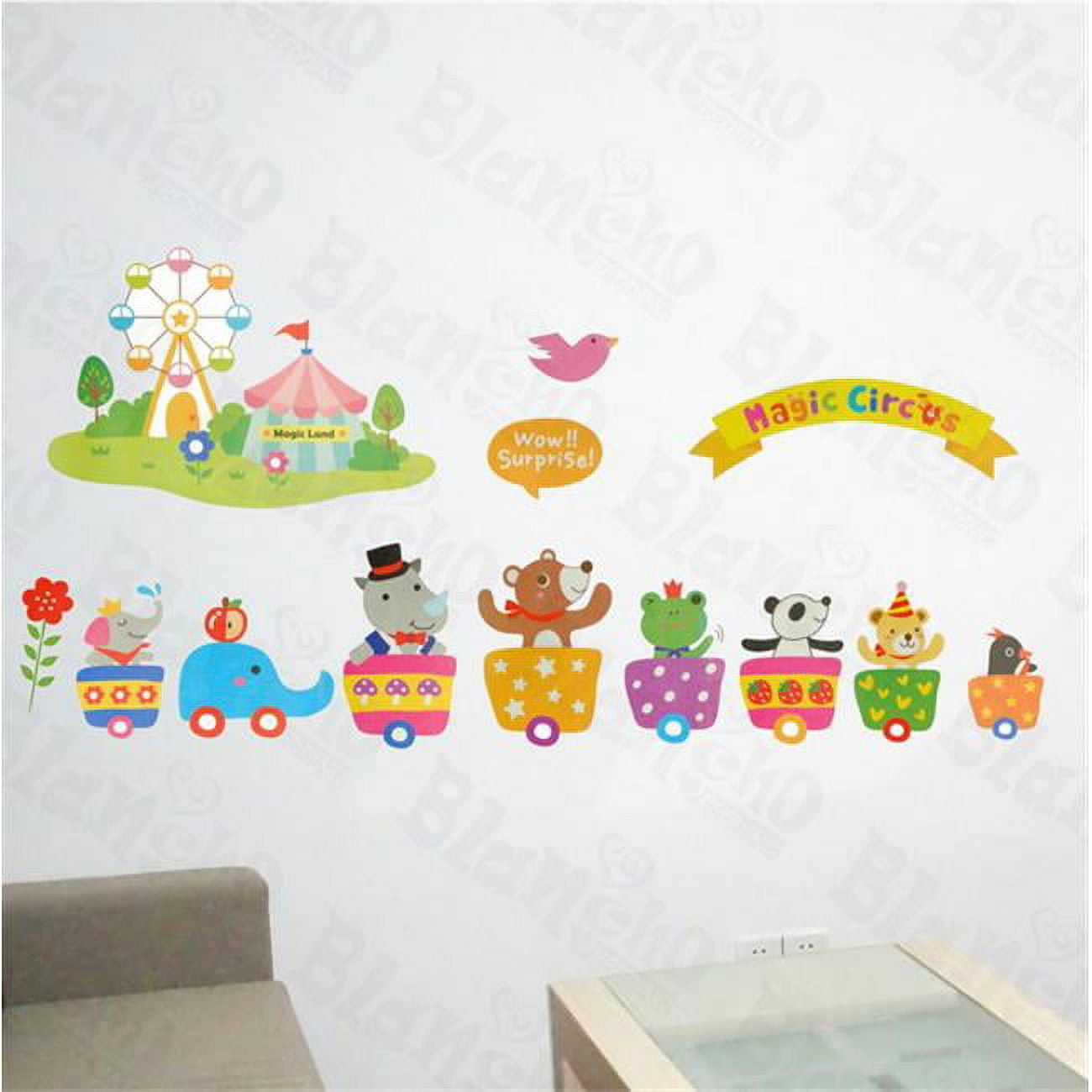 Magic Circus - Wall Decals Stickers Appliques Home Decor - Walmart.com