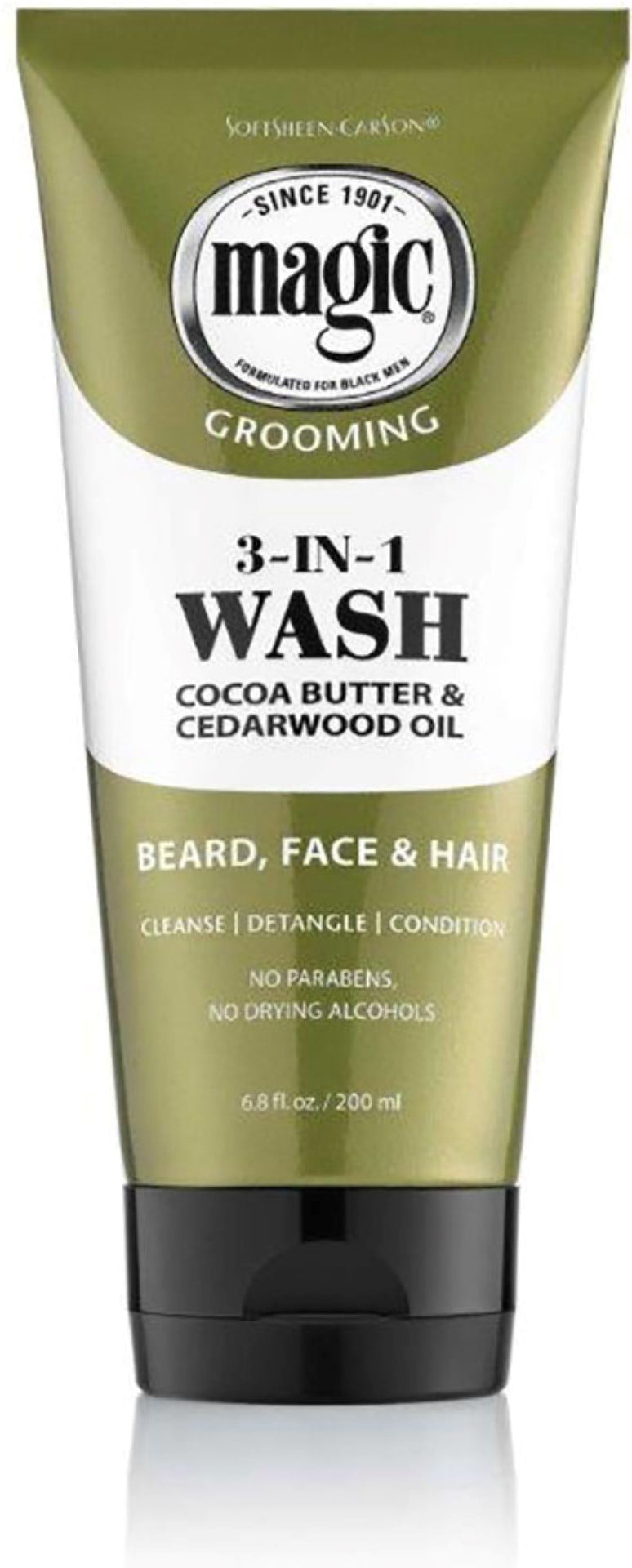 Magic Clean Products 3-in-1 Beard Wash with Almond Oil, 6.8 fl oz ...