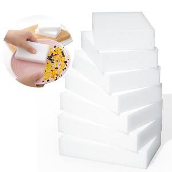 Magic Cleaning Sponge Eraser,100 Pack Premium Melamine Foam Cleaning ...