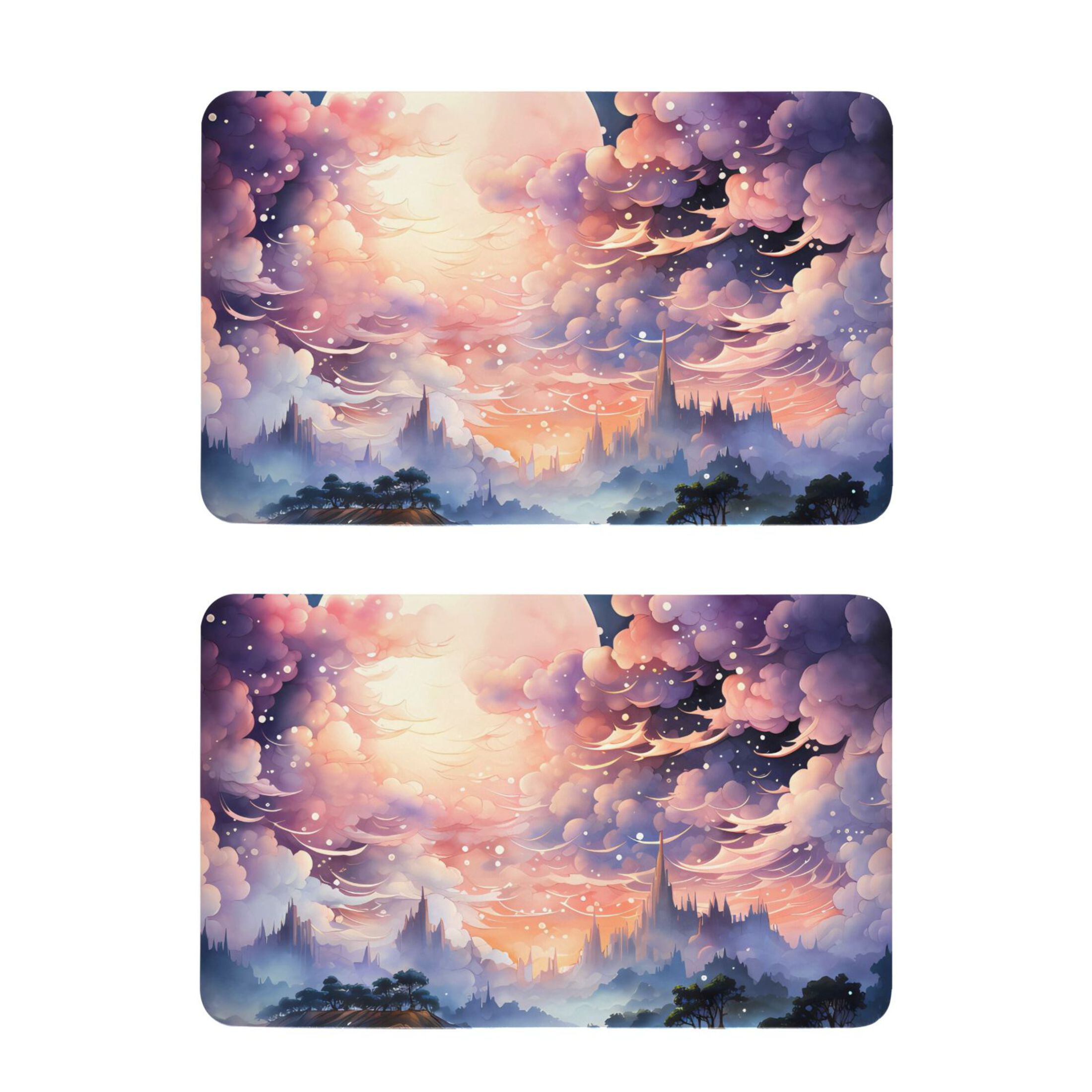 Magic Clouds and Moon Fridge Magnetic Sticker Refrigerator Magnets ...