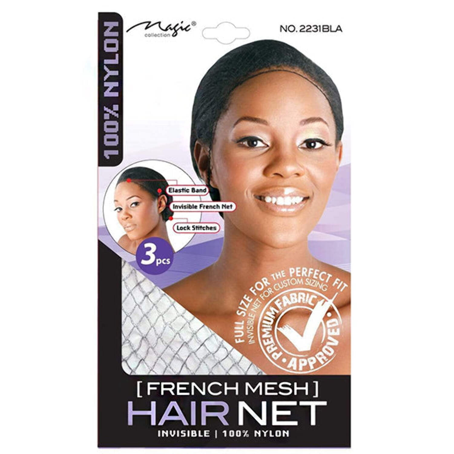 Magic Collection- French Mesh Hair Net - Walmart.com