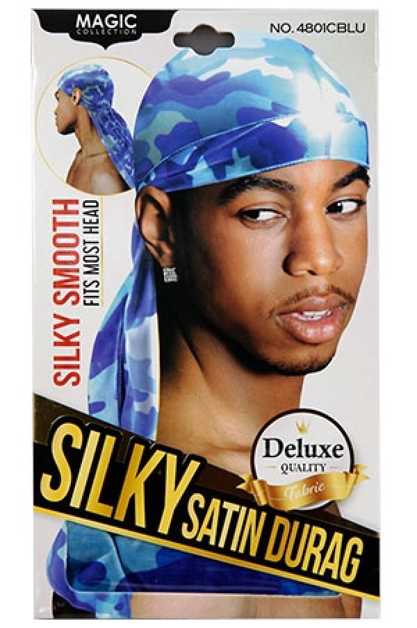 Magic Collection Silky Satin Durag 4801C (CAMO BLUE) - Walmart.com