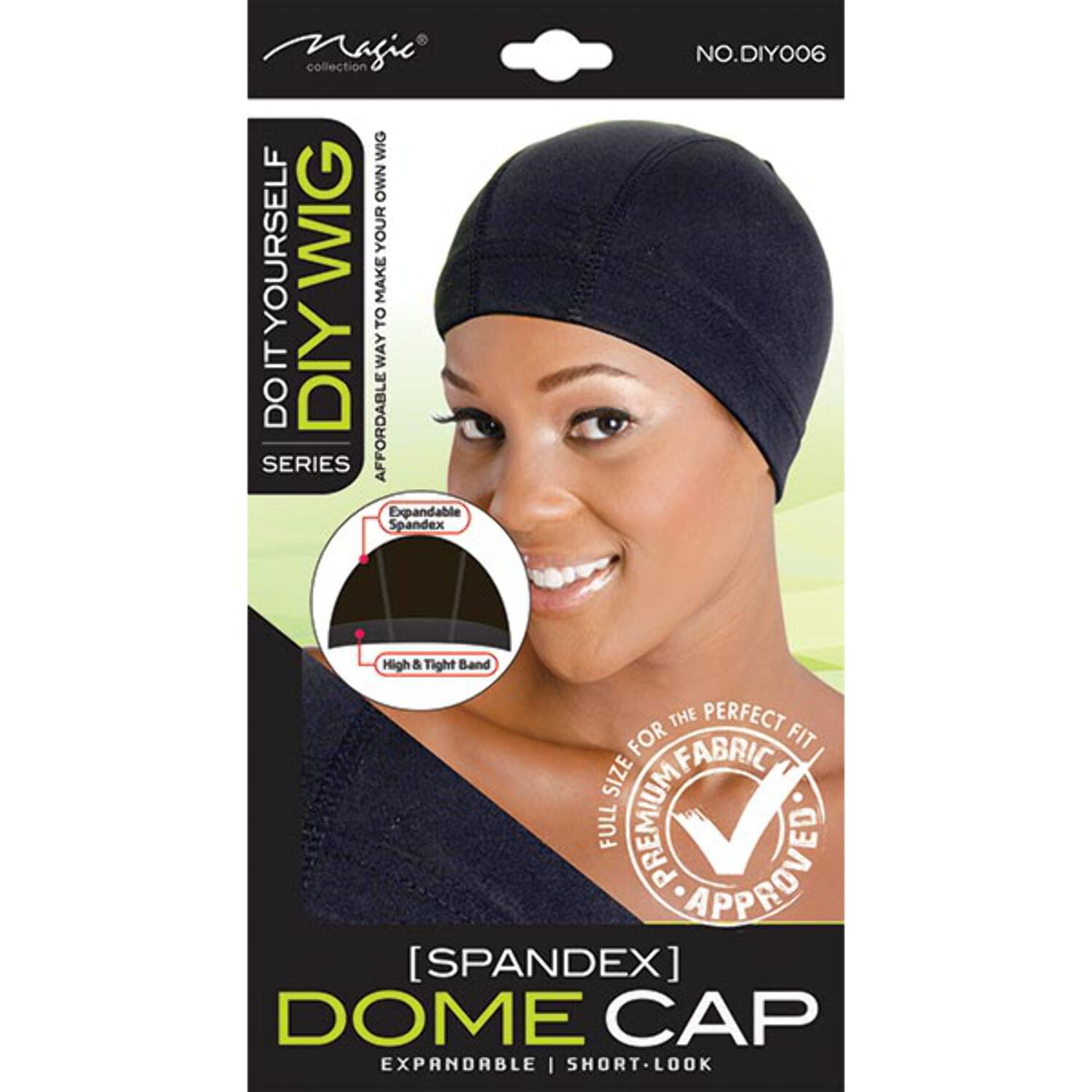 Magic Collection Spandex DIY WIG Dome Cap Short-Look Breathable ...