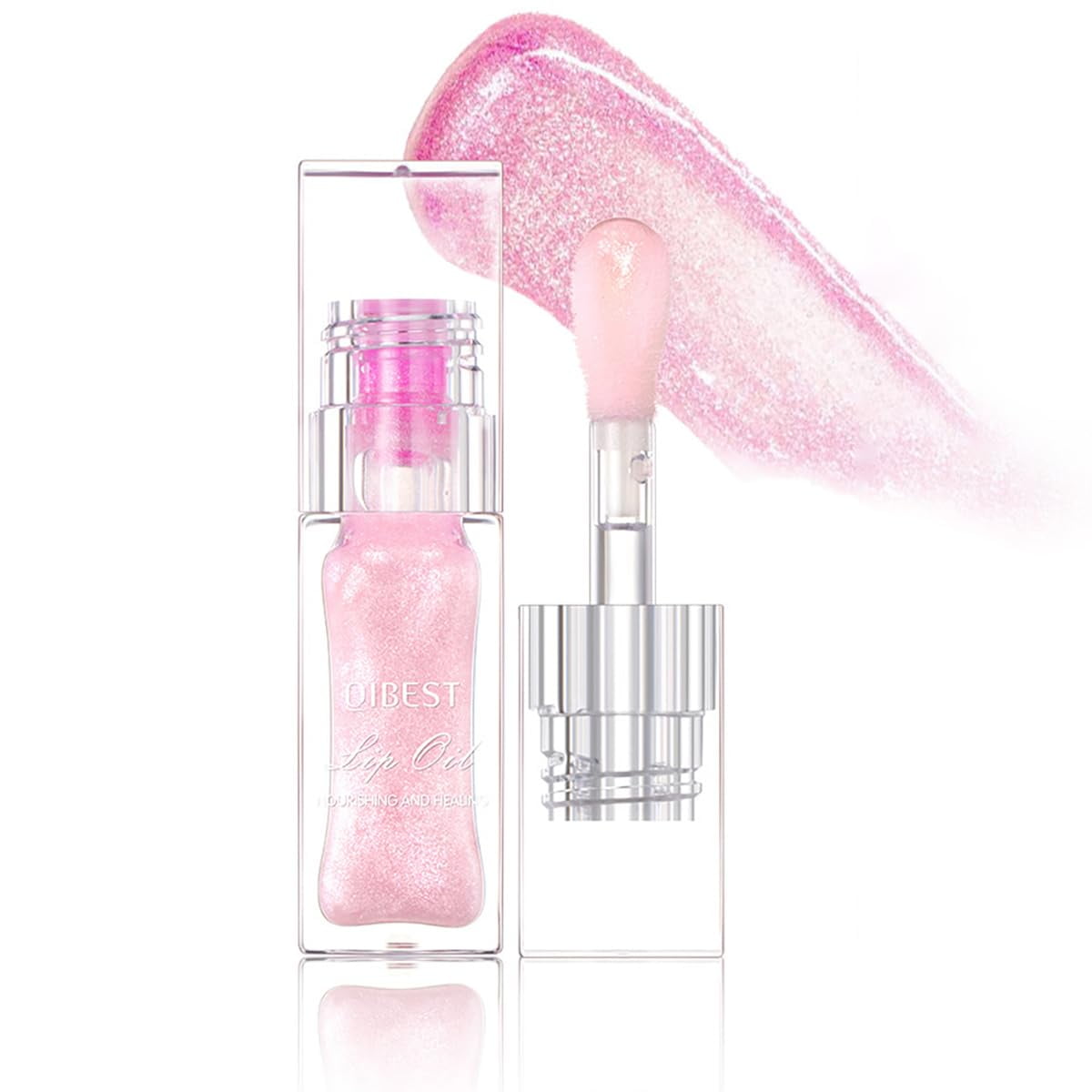 Magic Color Changing Lip Oil Ph, Glitter Lip Gloss, Upgraded Big Brush ...