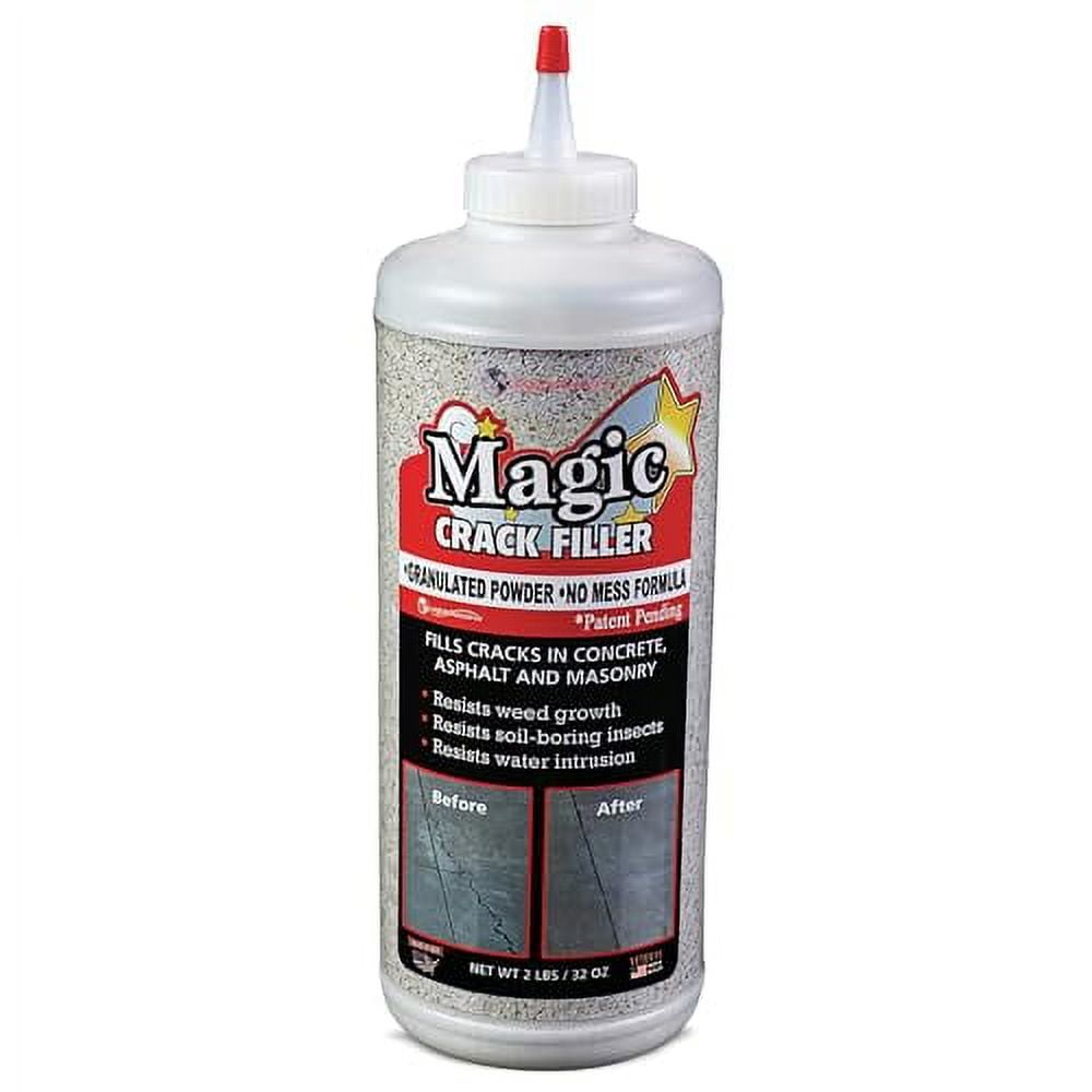 Magic Crack Filler 2LB Concrete Slab Gray, for Filling in Concrete ...