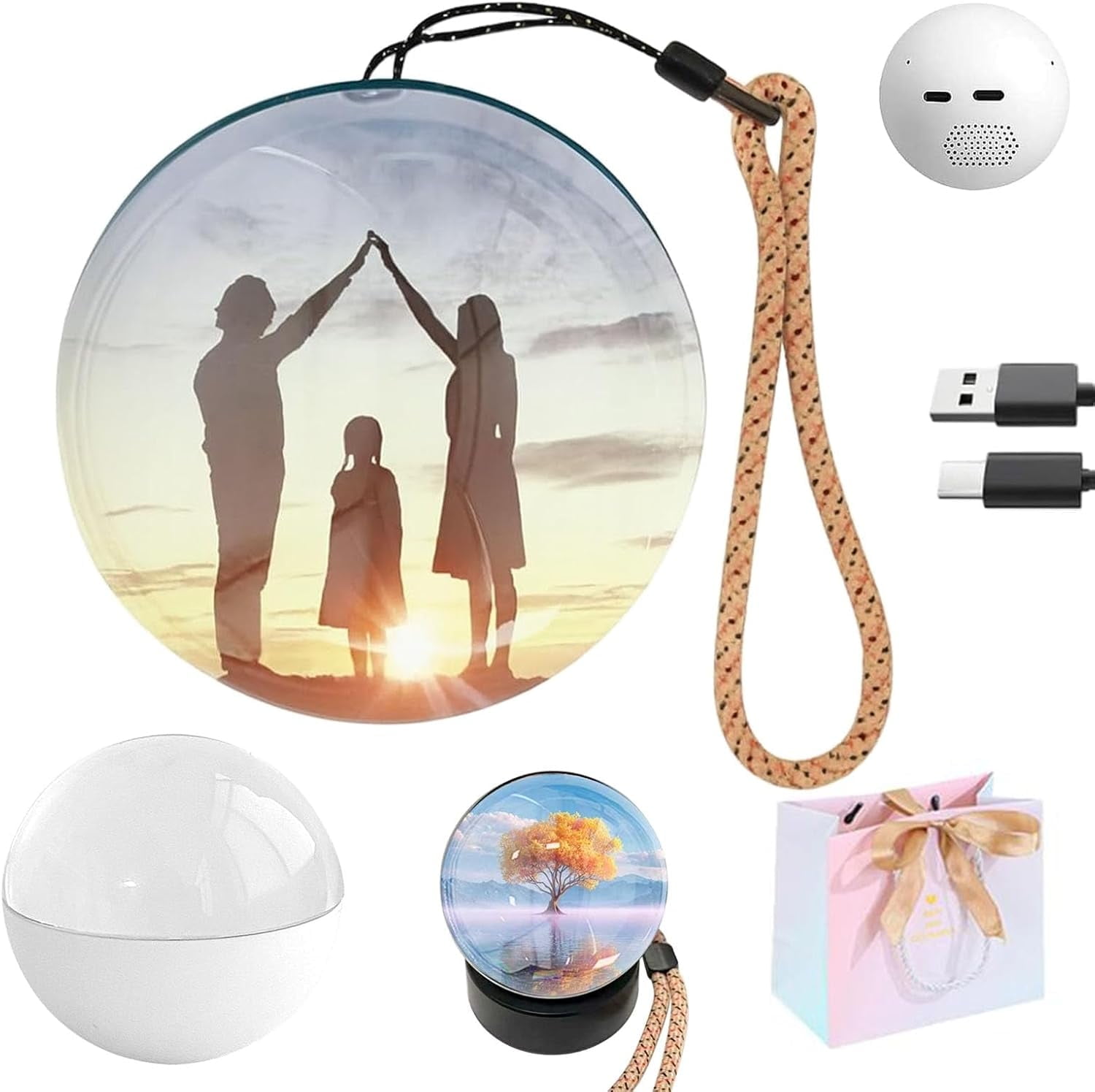 Magic Crystal Ball Christmas Ornament, Core Memories Memory Orb, WiFi ...