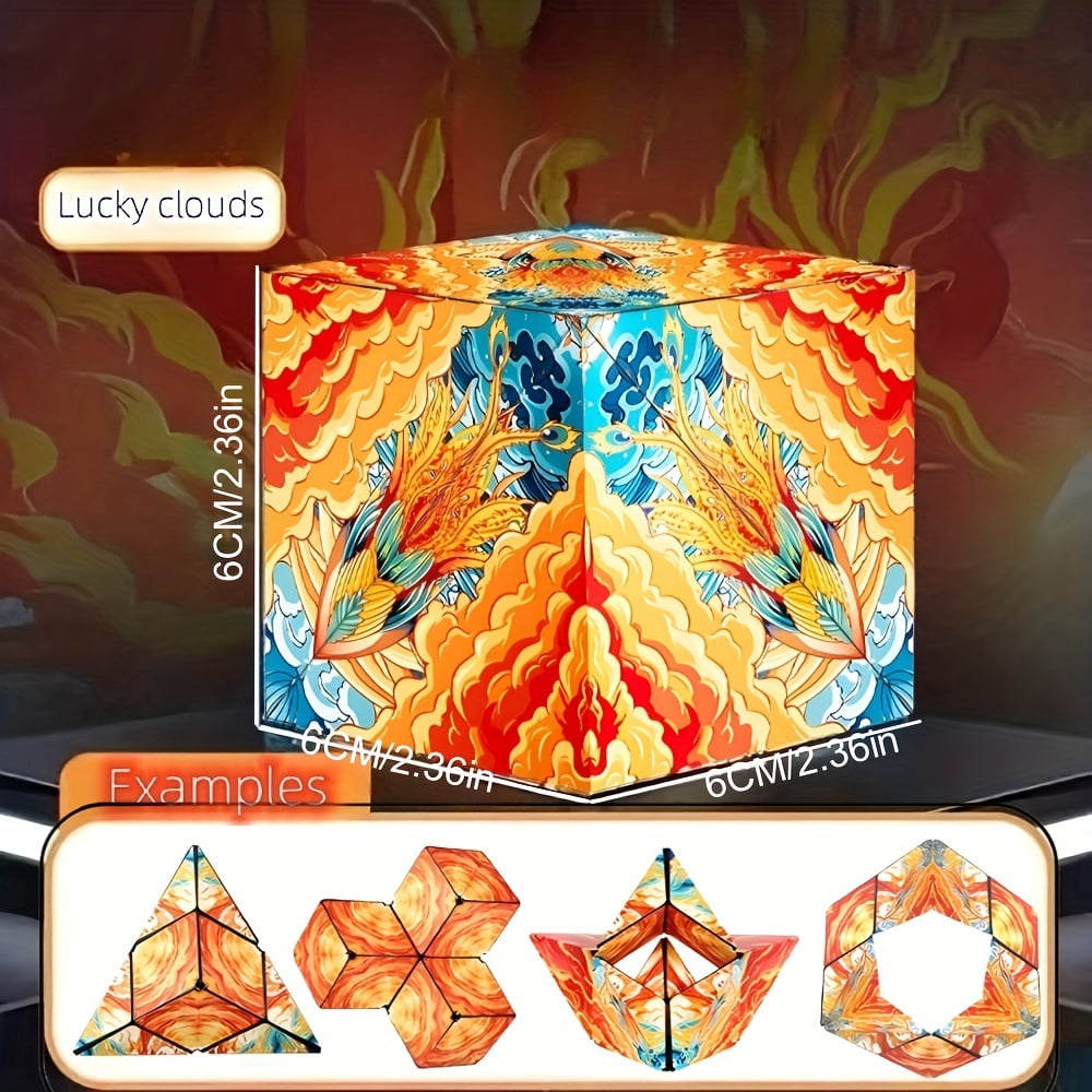 Magic Cube For Kids, Transformable Magic Cube For Adults To Stay Calm ...