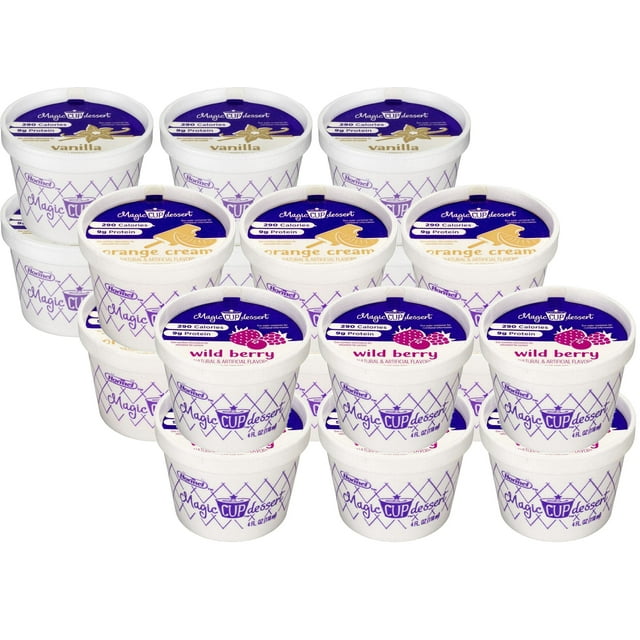 Magic Cup Fruity Variety Pack Frozen Dessert, 4 oz. Cup 18-Pack (Frozen ...