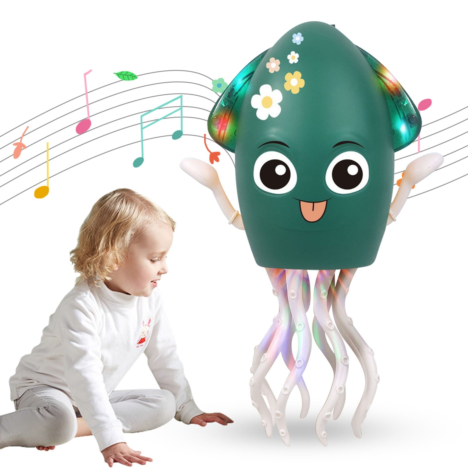 Magic Dancing Octopus Toy, Auto-Dancing with Music & Lights, Smart ...