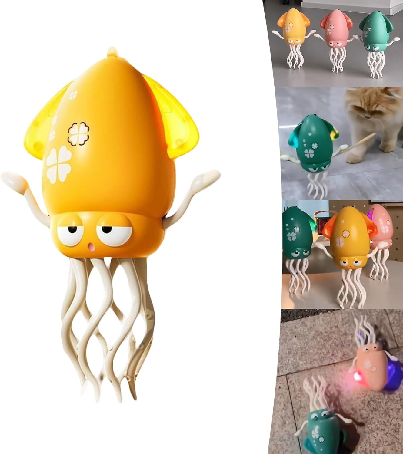 Magic Dancing Octopus Toy, Crazy 8-Leg Auto-Dance Octopus Toy, Crawling ...