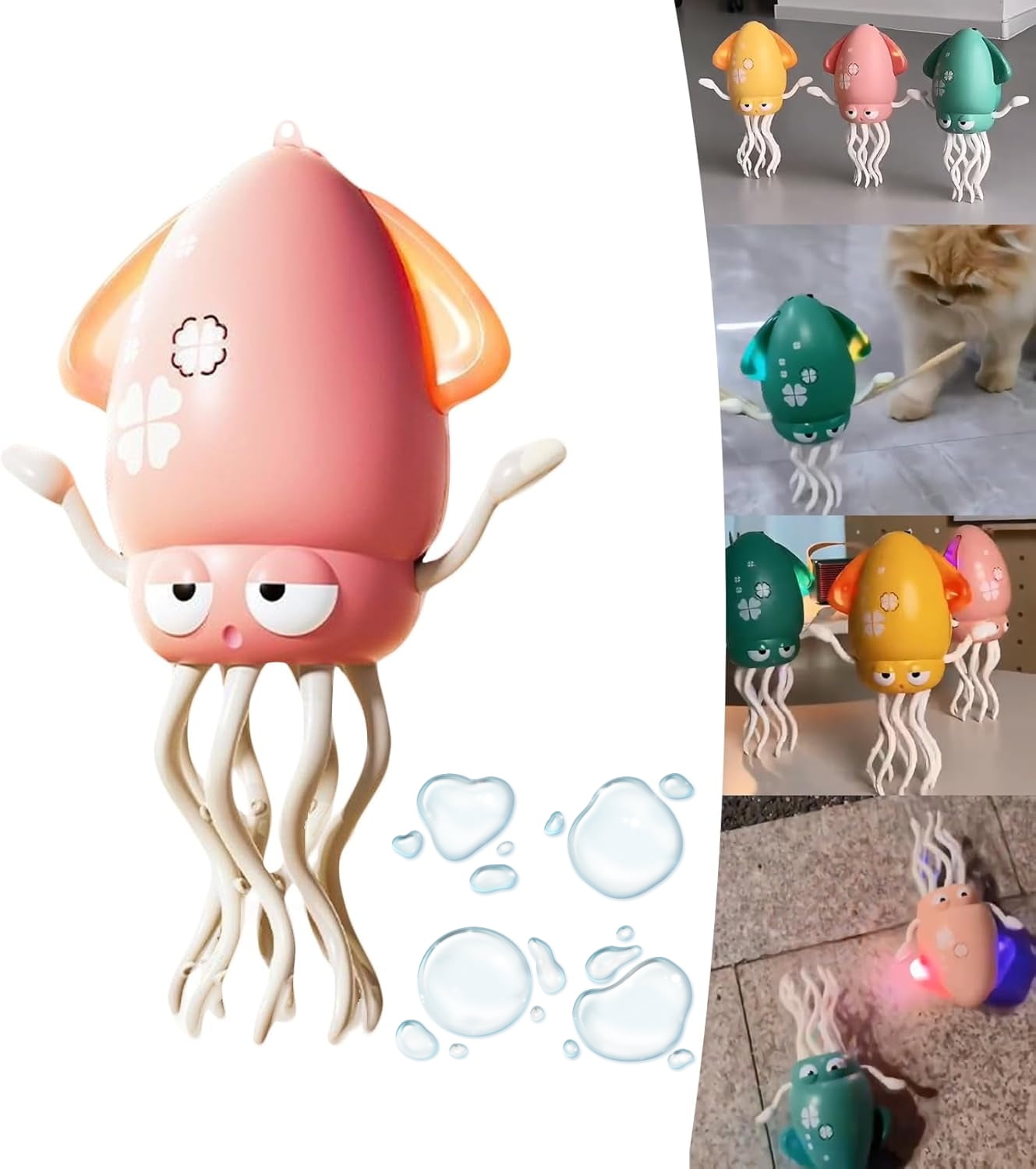 Magic Dancing Octopus Toy, Crazy 8-Leg Auto-Dance Octopus Toy, Crawling ...