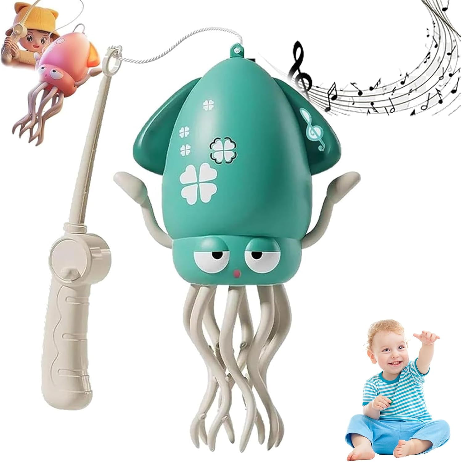 Magic Dancing Octopus Toy, Electric Octopus Toys, Crazy 8-Leg Auto ...