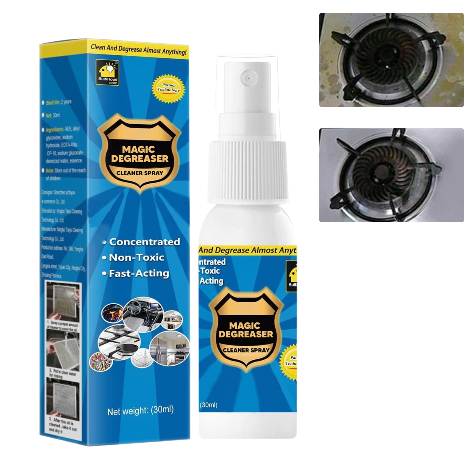 Magic Degreaser Cleaner Spray, Magic Degreaser All Purpose Cleaner ...