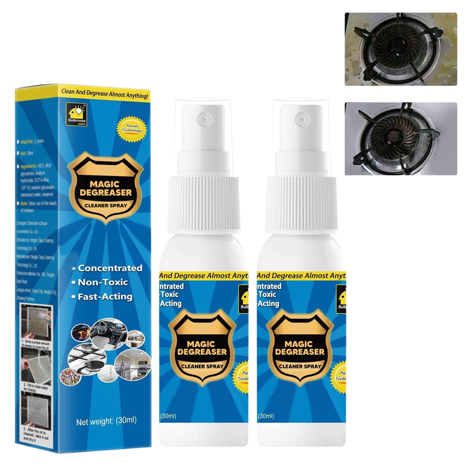 Magic Degreaser Cleaner Spray, Magic Degreaser All Purpose Cleaner ...