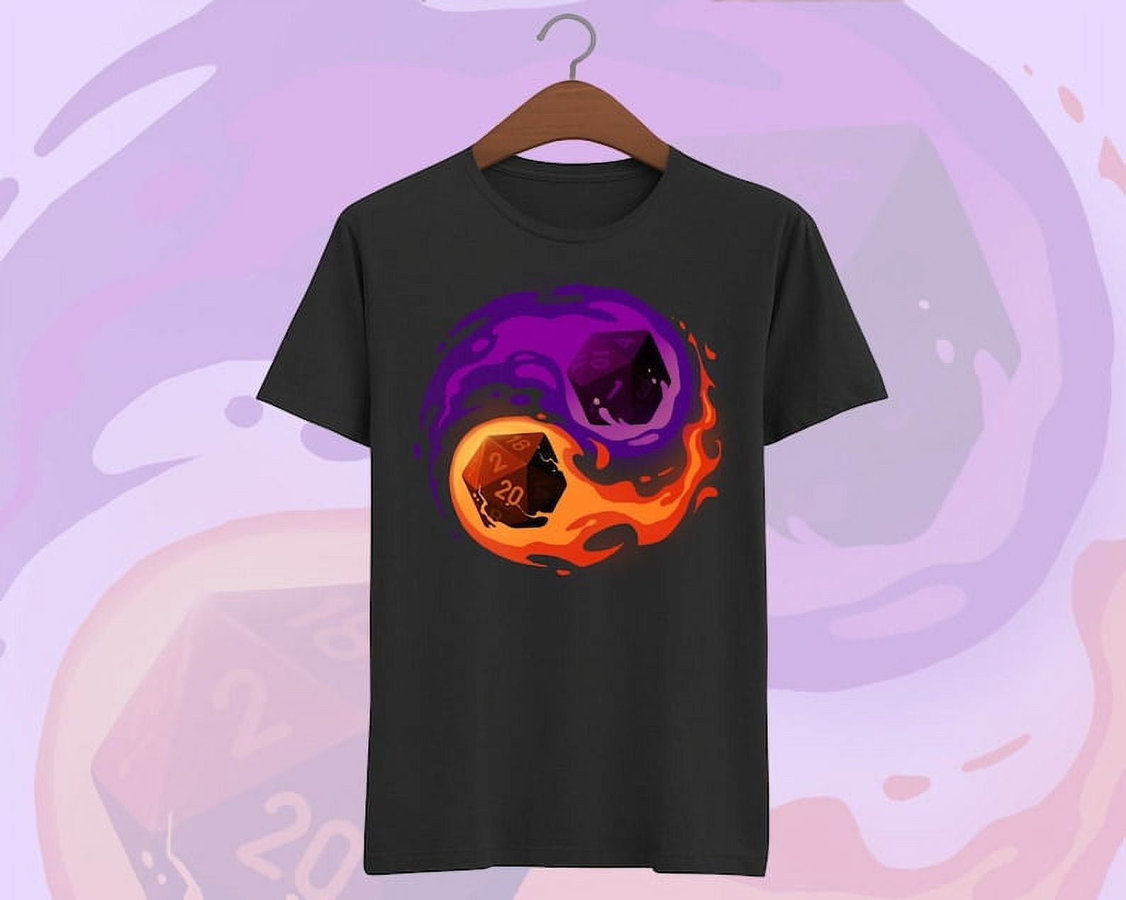 Magic Dnd Dice T-shirt - D20 Dice Shirt - Rpg Tee - Dnd Roleplaying ...