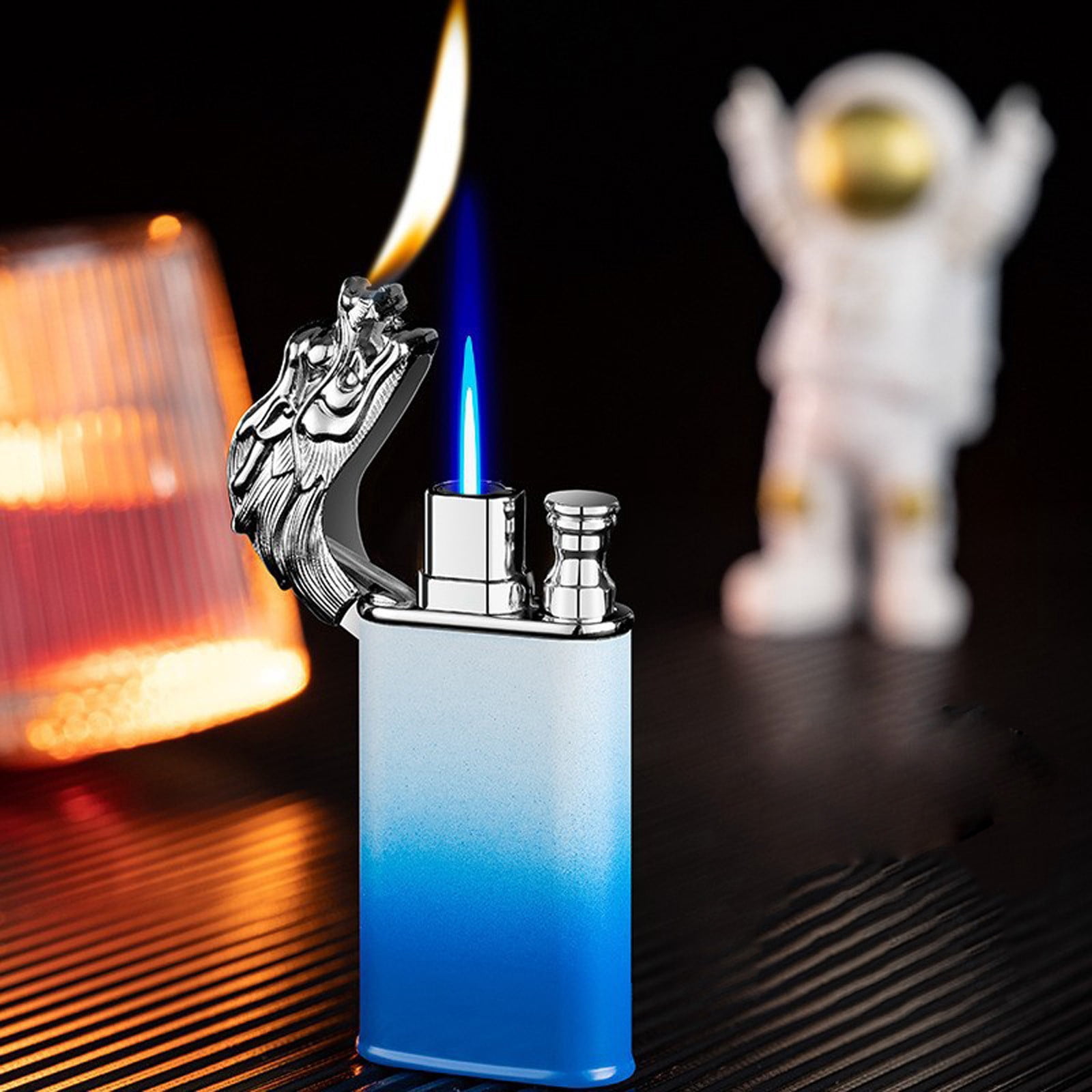 Magic Dual Flame Dragon Lighter, Dragon Dual Fire Lighter, Creative ...