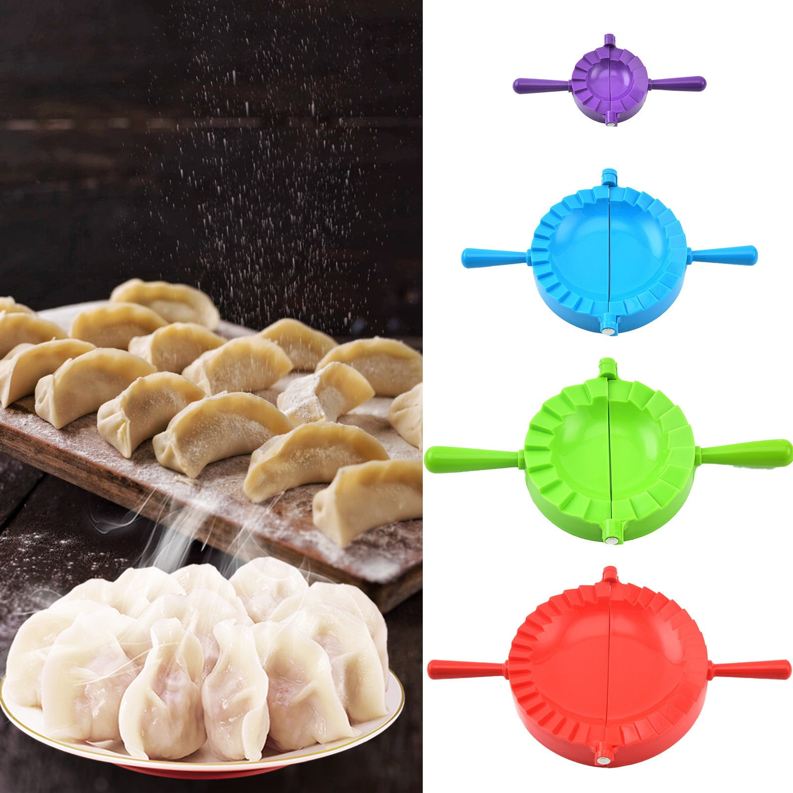 Magic Dumpling Maker Kit Set of 4 Mold Ravioli Empanadas Momos Gyozas ...