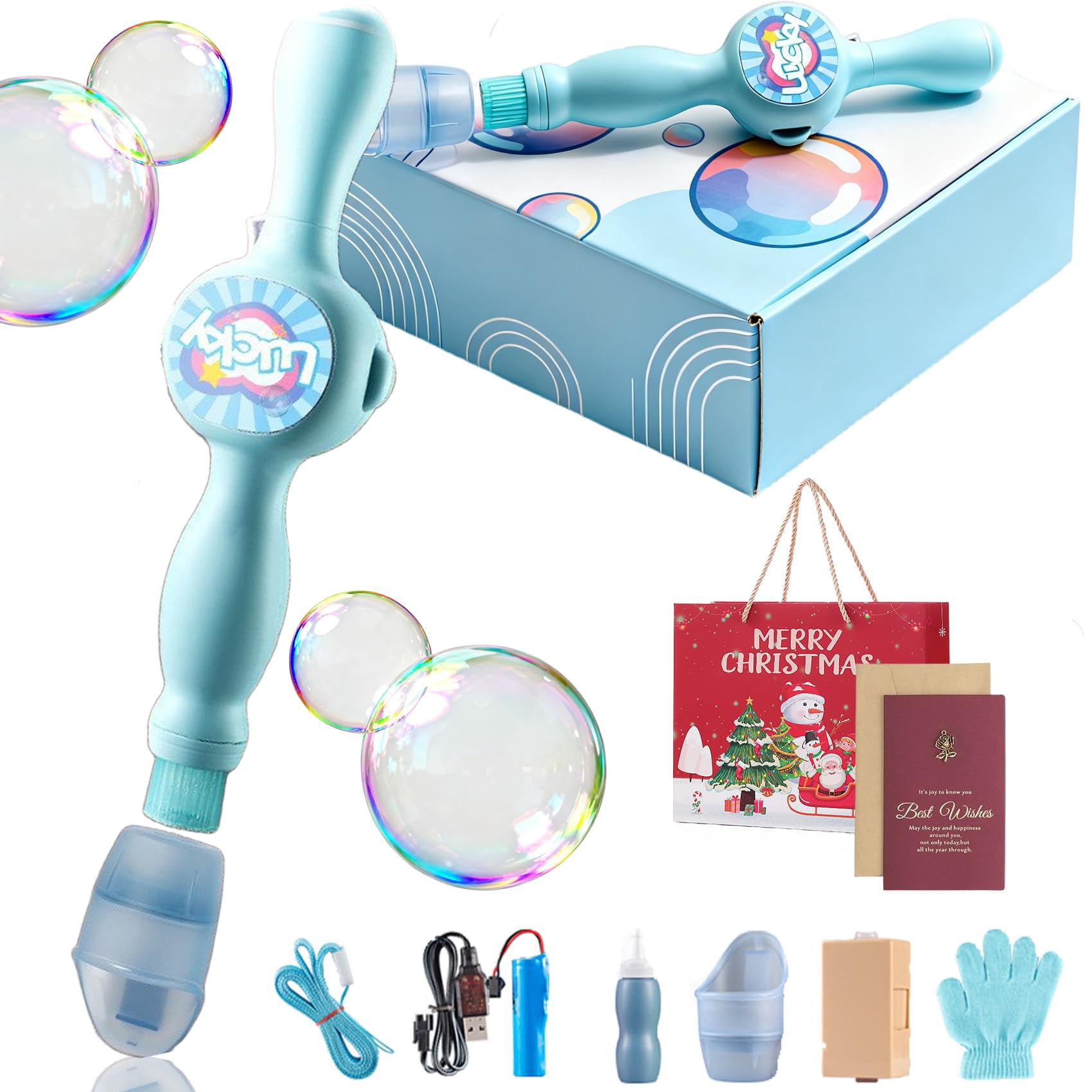 Magic Elastic Bubble Wand, 2026 New Smoke Bubble Machine, Fog Bubble ...