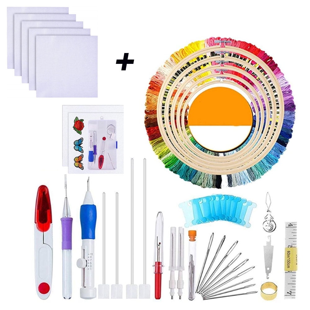Magic Embroidery Pen Punch Needle Embroidery Pattern Punch Needle Set ...