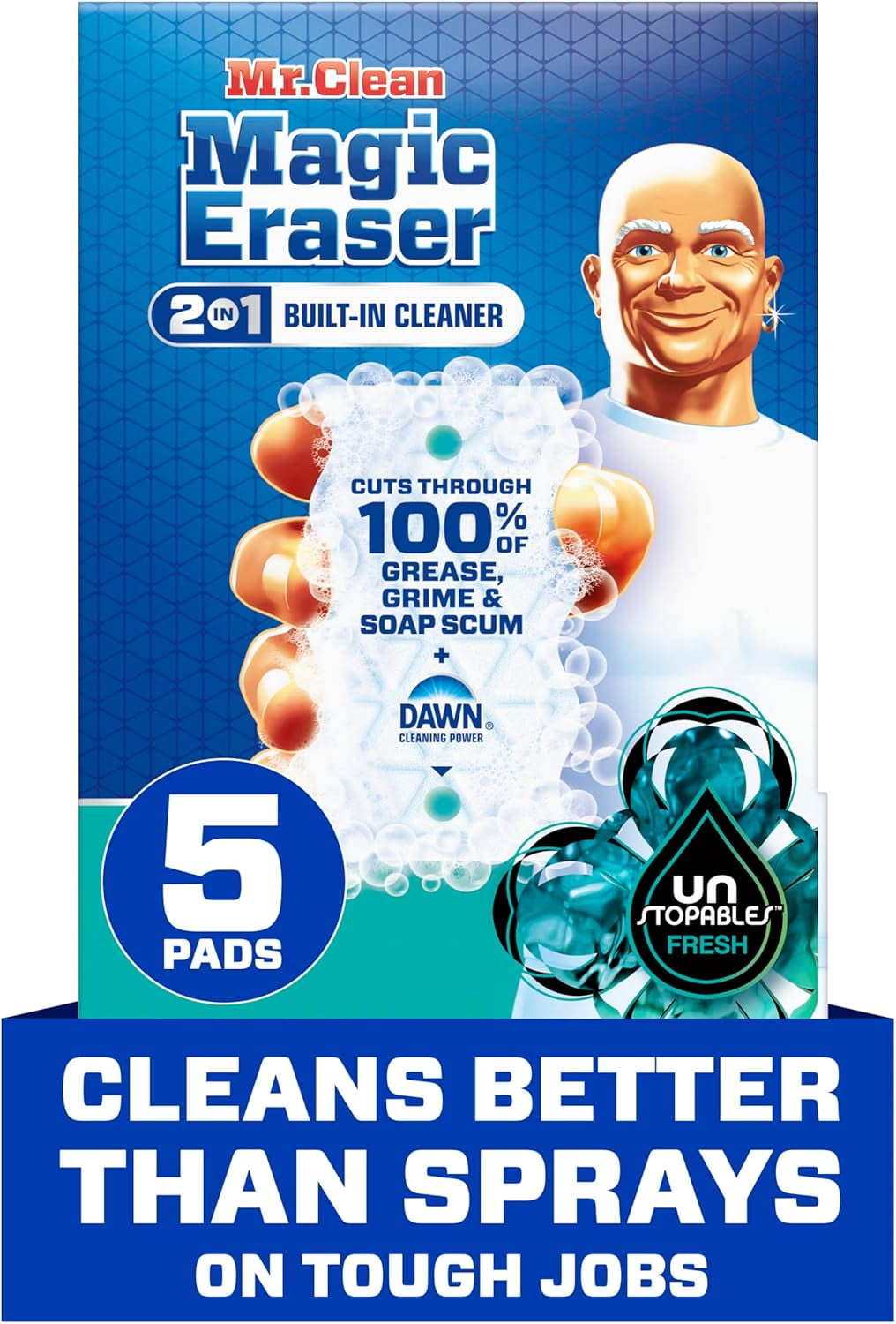 Magic Eraser Foaming Sponge, All Purpose Cleaner, Dawn Cleaning Power ...