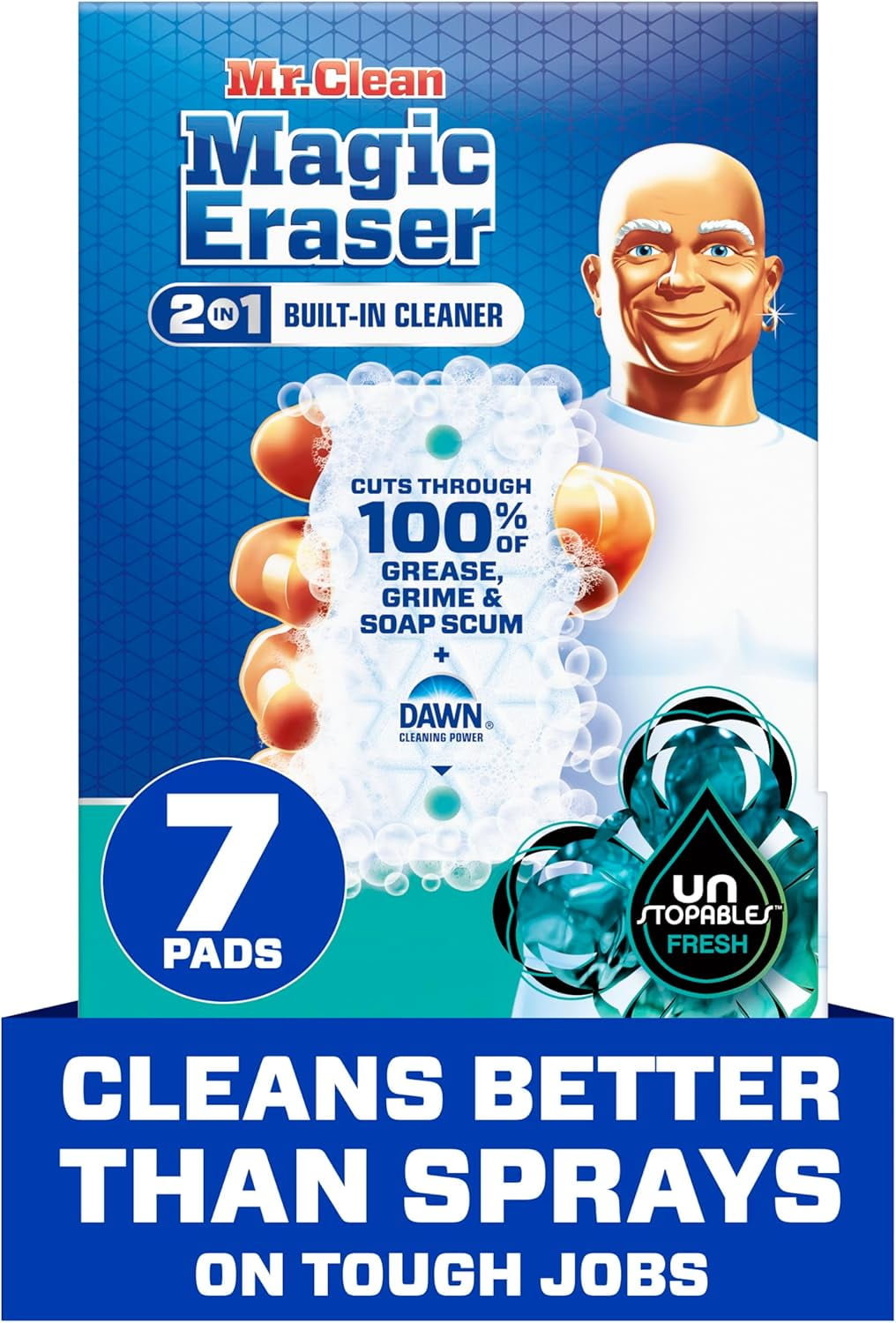 Magic Eraser Foaming Sponge, All Purpose Cleaner, Dawn Cleaning Power ...