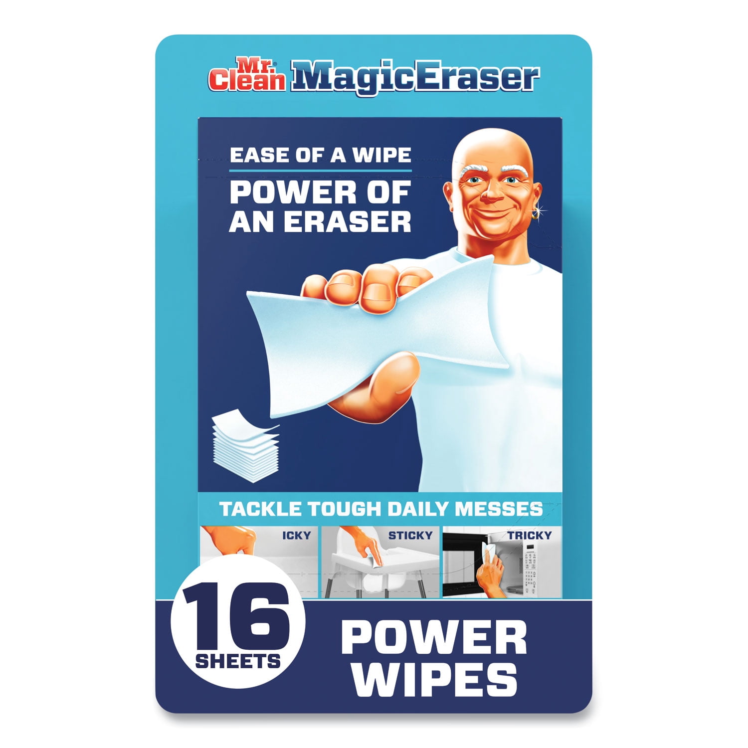 Magic Eraser Sheets, 3.5 x 5.8, 0.03" Thick, White, 16 Sheets/Pack, 4 ...