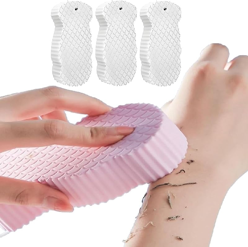 Magic Exfoliating Bath Sponge, 3D Radiant Skin Super Soft Exfoliating ...