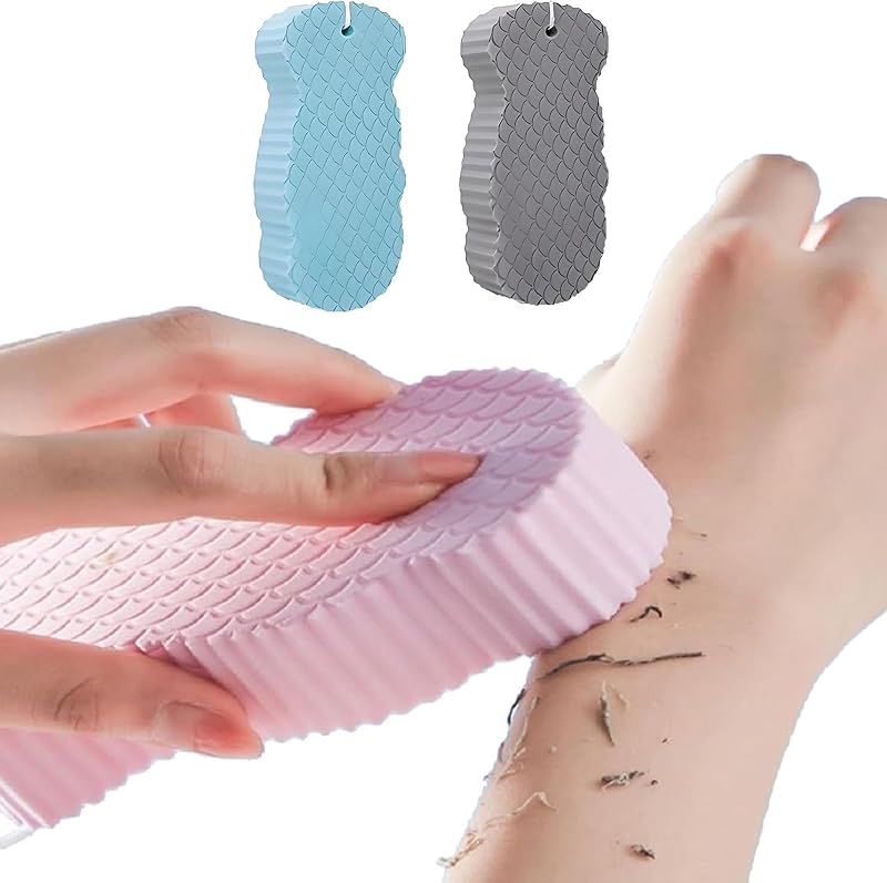 Magic Exfoliating Bath Sponge, 3D Radiant Skin Super Soft Exfoliating ...