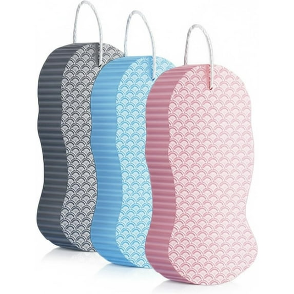 Magic Exfoliating Bath Sponge | 3D Super Soft Body Scrubber, Reusable ...