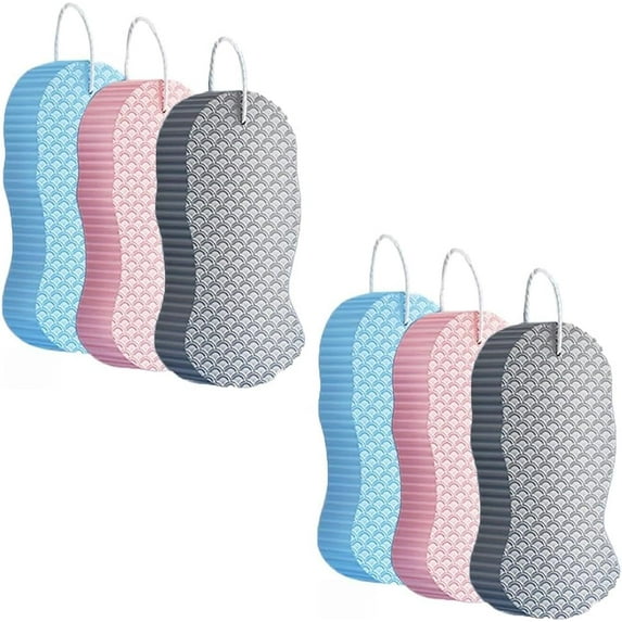 Magic Exfoliating Bath Sponge | 3D Super Soft Body Scrubber, Reusable ...