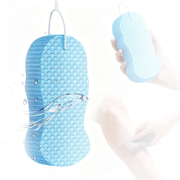 Magic Exfoliating Bath Sponge, 3D Super Soft Exfoliating Bath Sponge ...